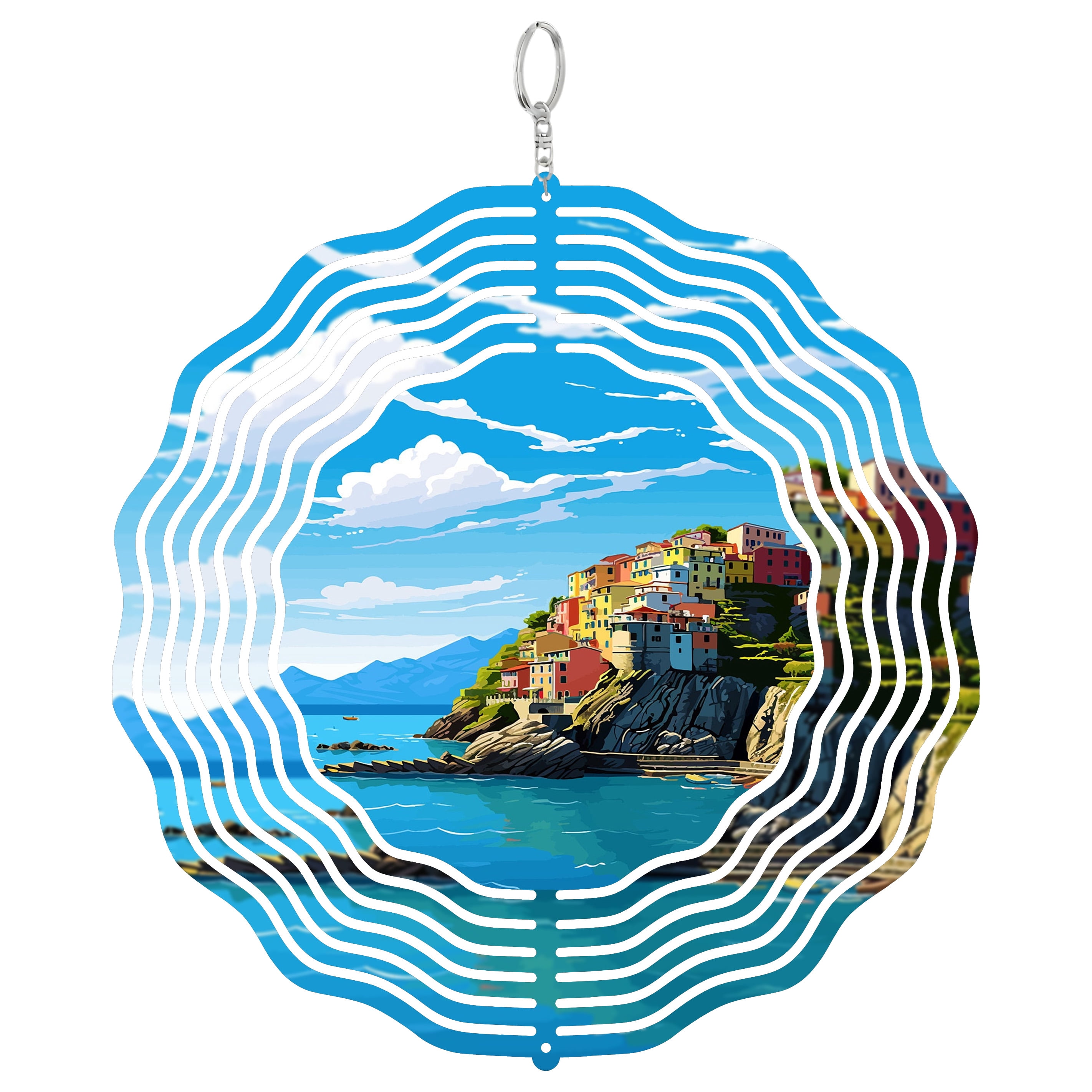 Cinque Terre Riviera 3D Wind Spinner Kinetic Outdoor Decor - Walmart.com