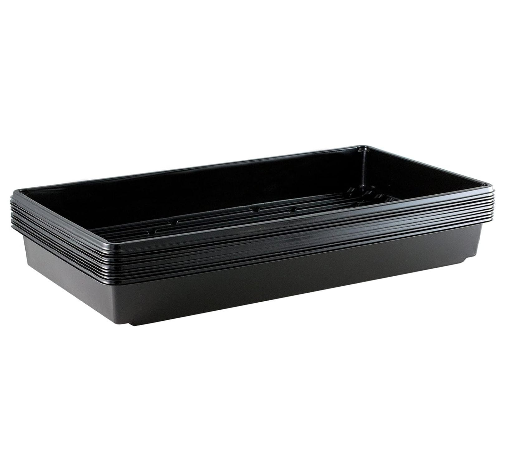 CintBllTer 10 x 20 Inch Black Plastic Propagation Tray (10 Pack ...