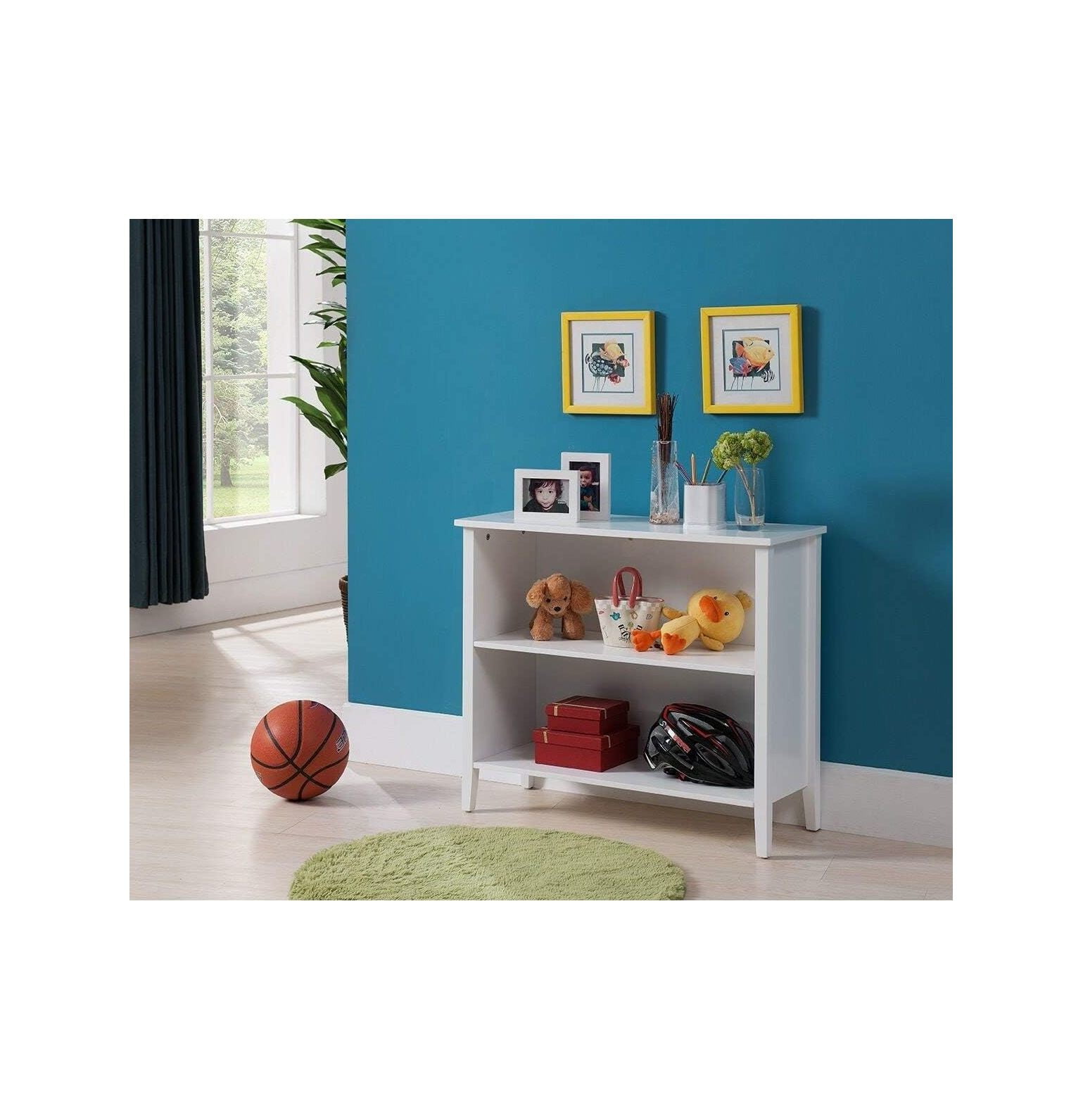 CintBllTer 2-Shelf Bookcase, White - Walmart.com