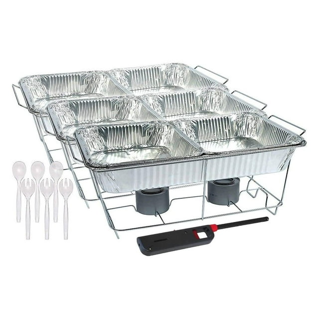 CintBllTer 24 Piece Party Serving Kit Includes Chafing Kits and Serving ...