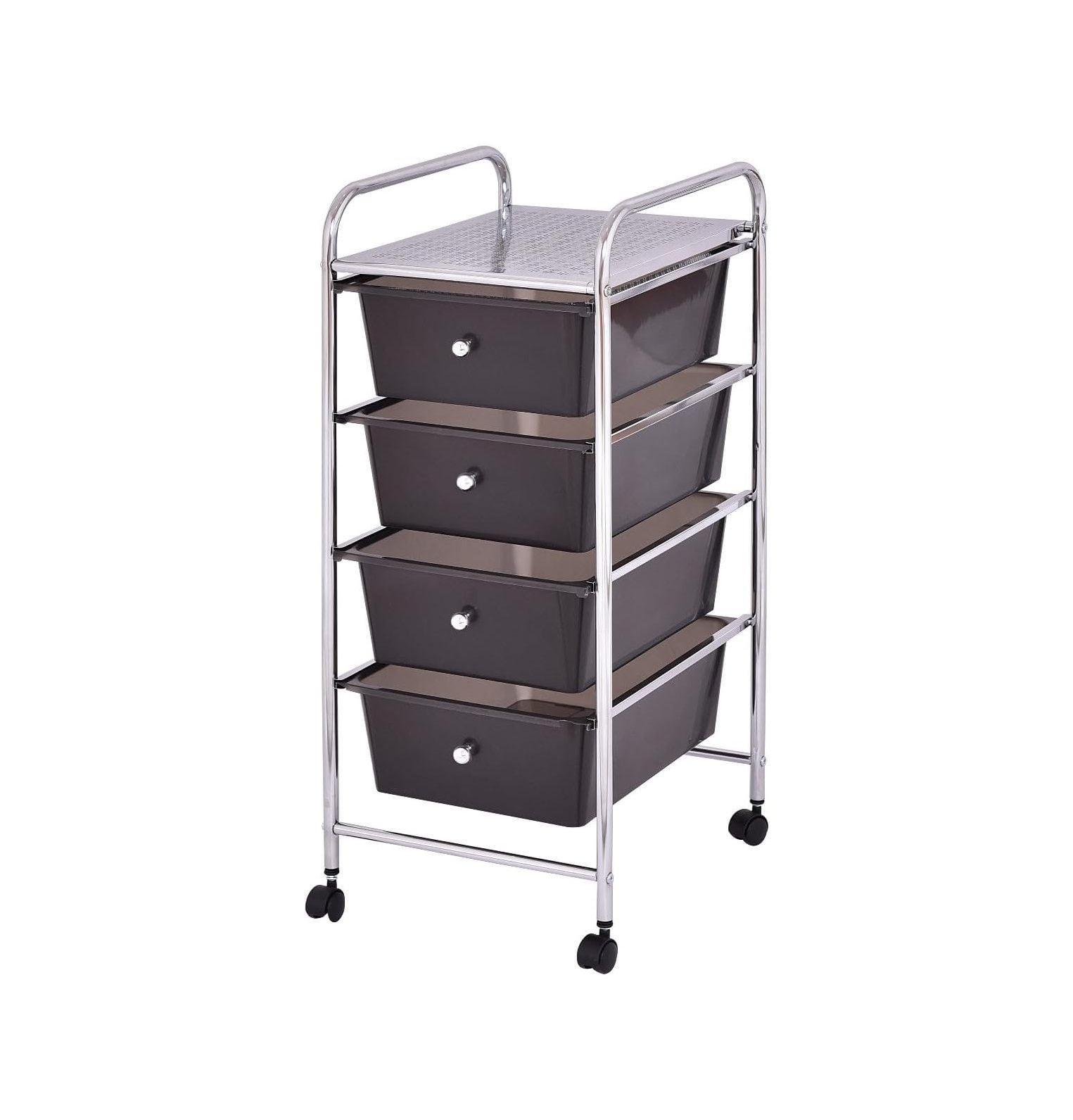 CintBllTer 4-Drawers Cart Rolling Storage Cart Bin Organizer with ...