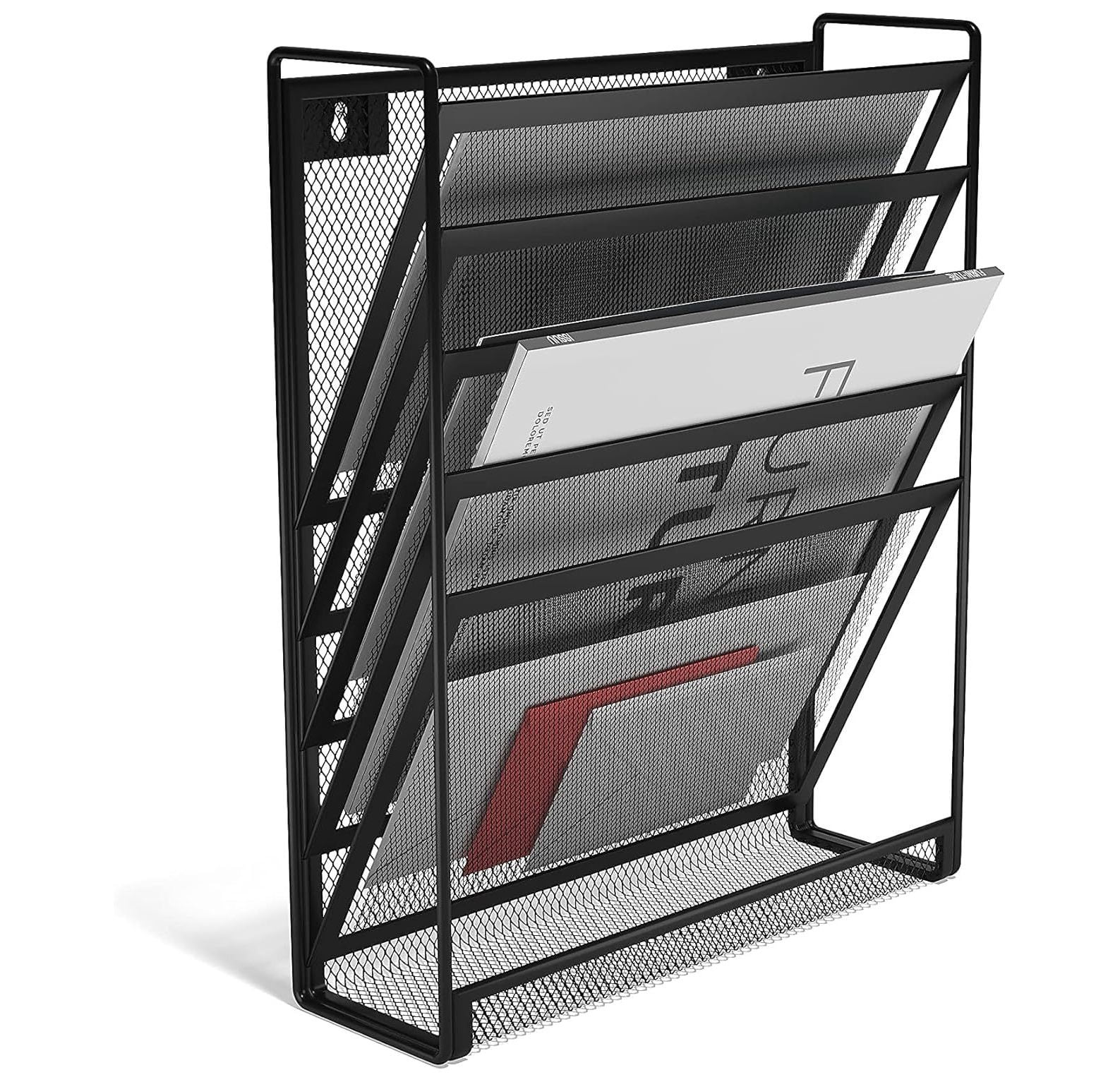 CintBllTer 5-Pocket Mesh Letter Wall File, Black (Tr57582-Cc) - Walmart.com