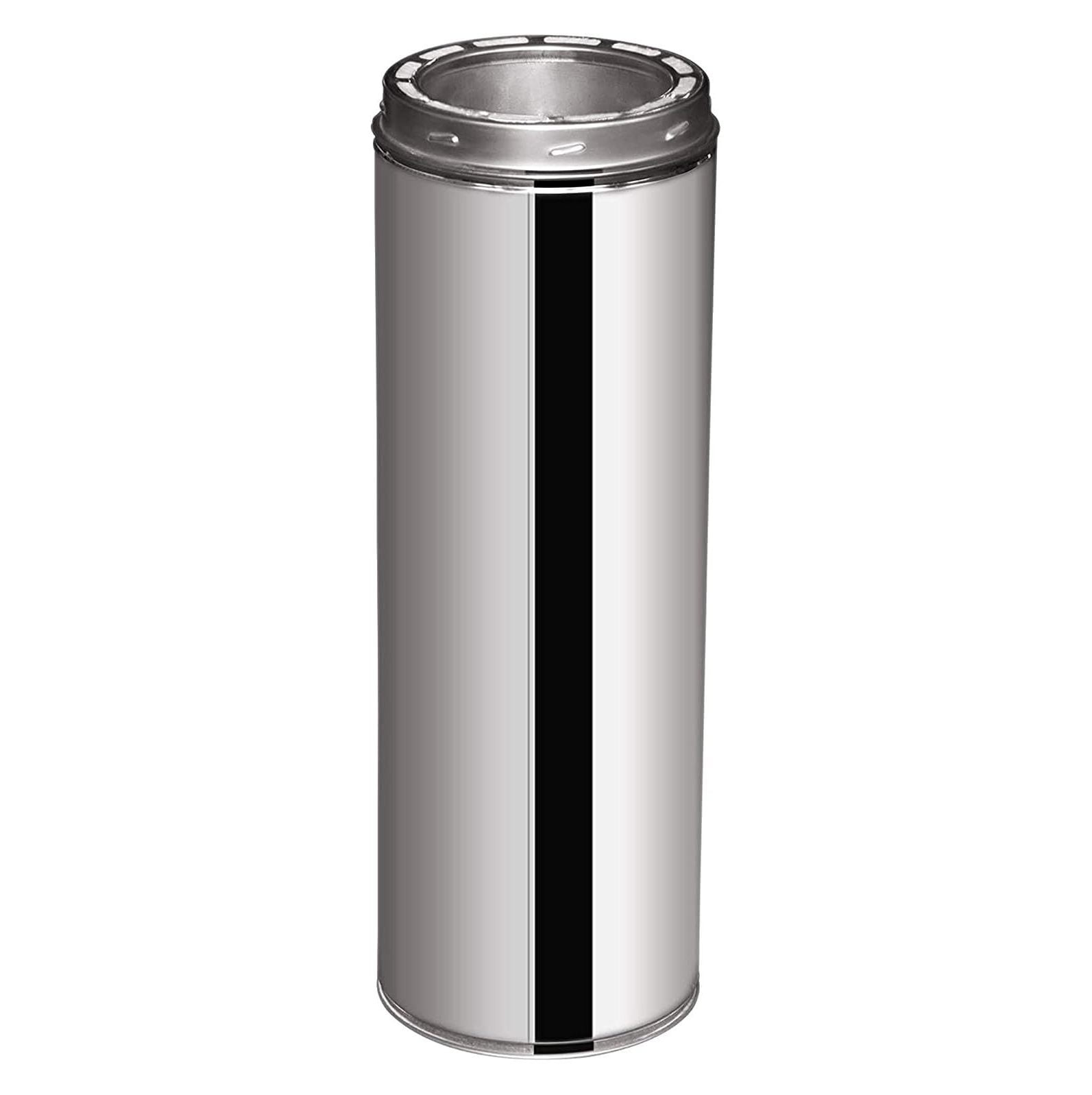CintBllTer 6" x 6" 304 Stainless Steel All Fuel Class-A Double Wall Insulated Chimney Pipe ...