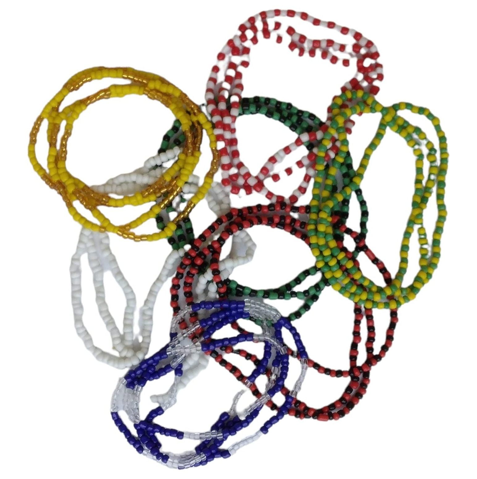 CintBllTer 7 Collares de Santeria Obatala, Shango, Oshun, Yemaya, Orula ...