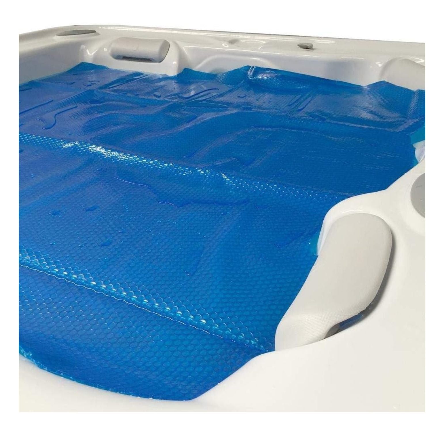 CintBllTer 7' x 7' Blue Solar Cover 15 Mil for Solar Heating Spas and ...