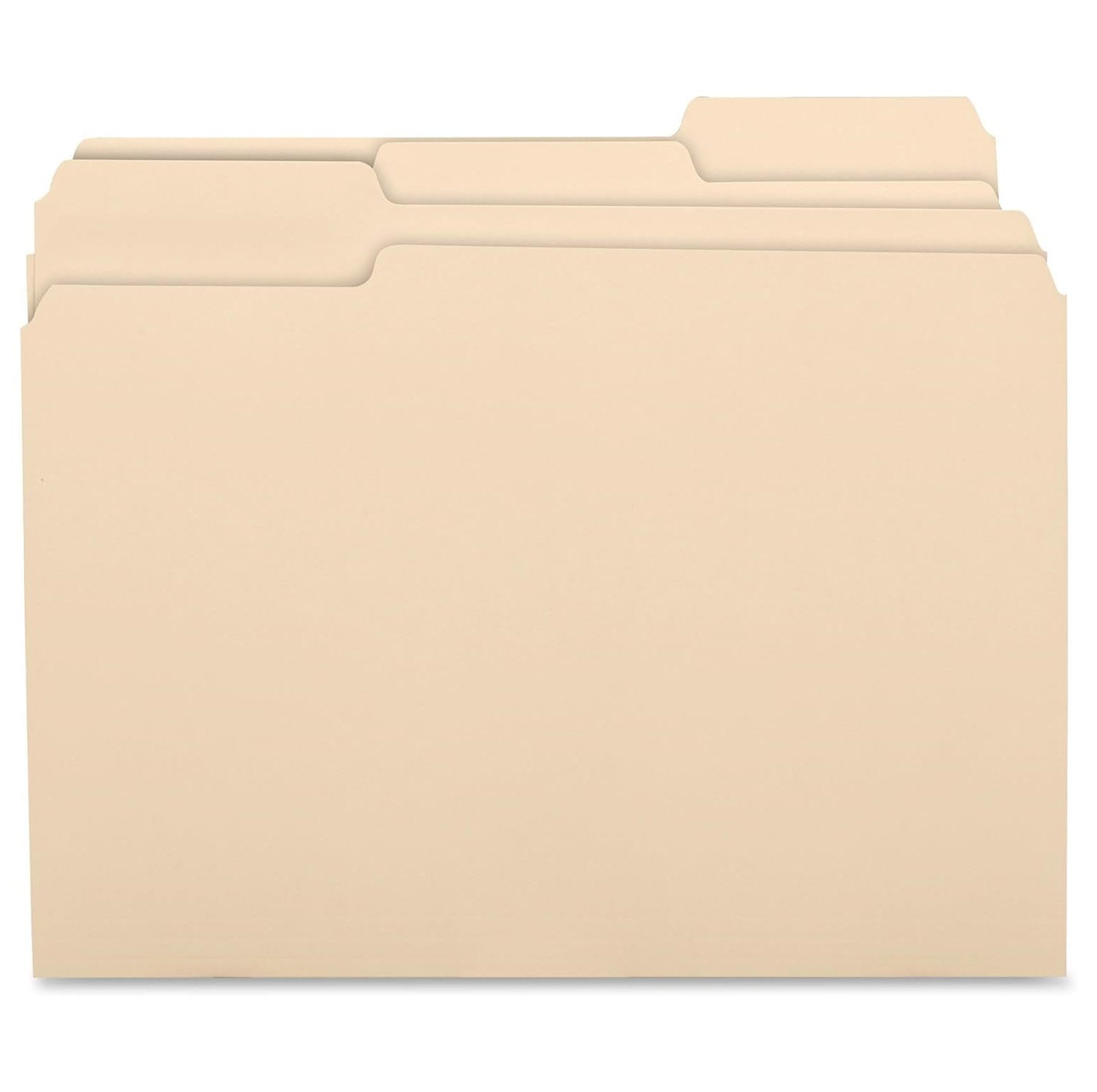 CintBllTer, BSN17525, 1/3 Cut 1-ply Top Tab Manila Folders, 100 / Box ...
