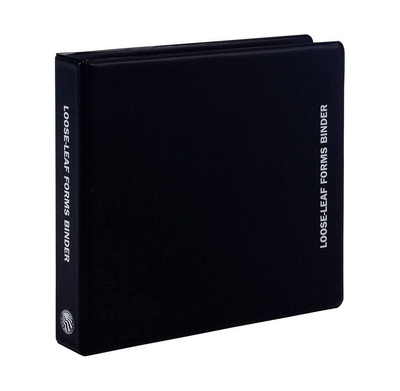 CintBllTer Black Loose-Leaf Forms Vinyl Binder Paperwork Holder, 9.5" x ...