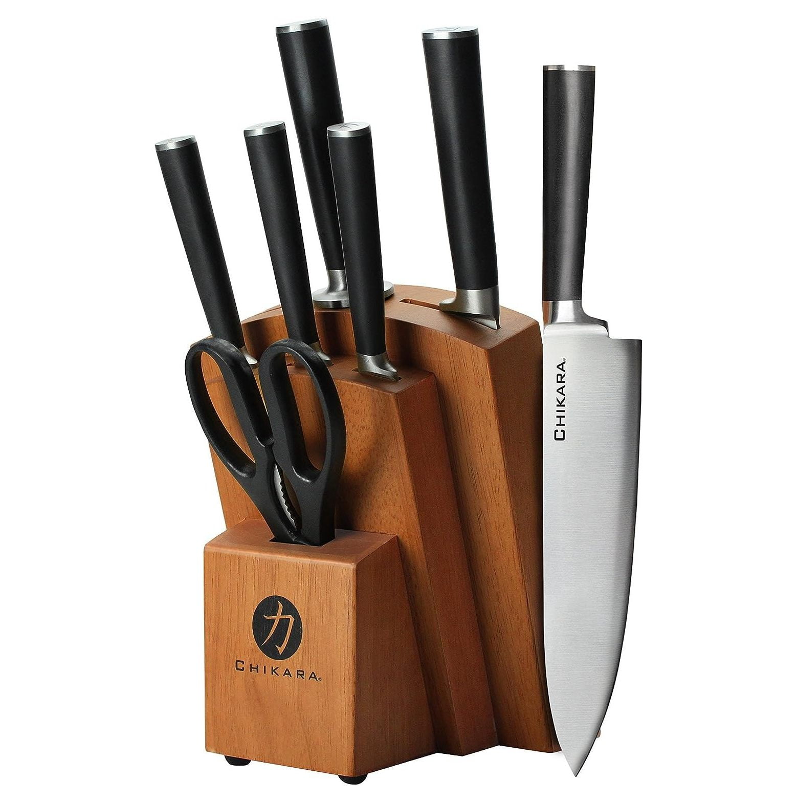 CintBllTer Chikara Series Fully Forged 8-Piece Japanese Steel Knife Set ...