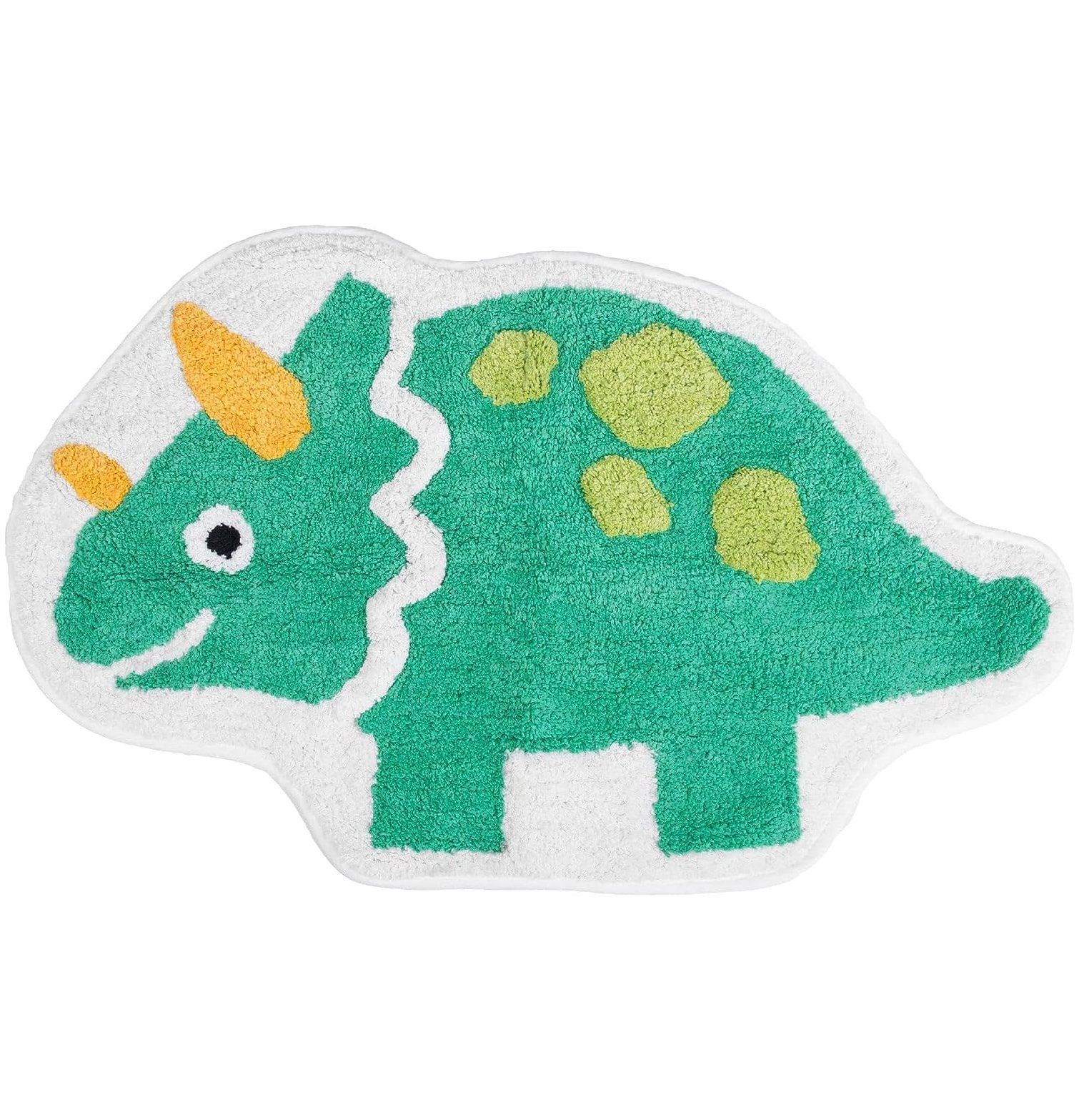 CintBllTer Dinosaur Bath Mat Rug Cotton Tufted Shaped 34"x21" - Walmart.com