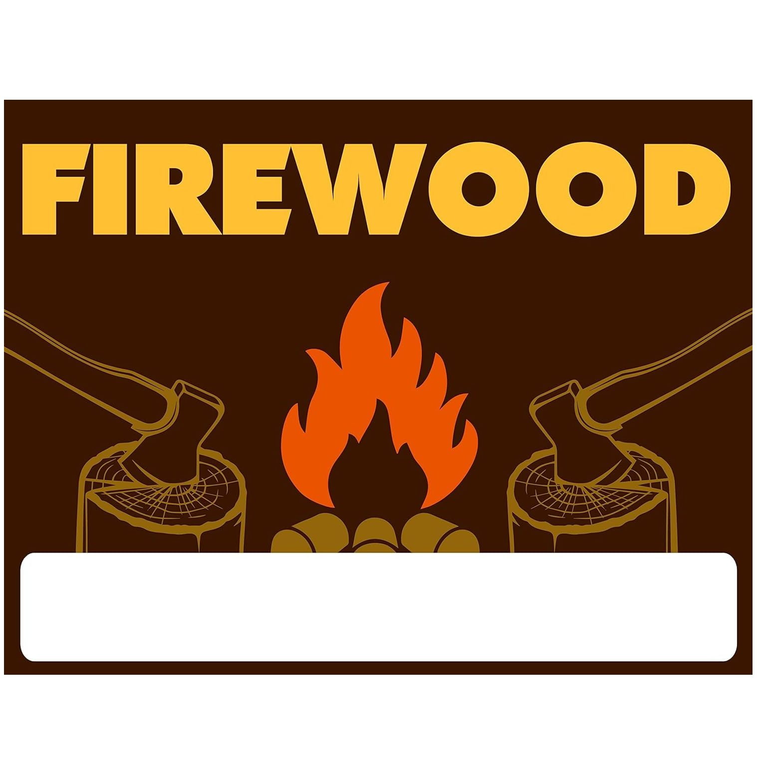 CintBllTer Firewood for Sale - Yard Sign - Customize with Your Details ...