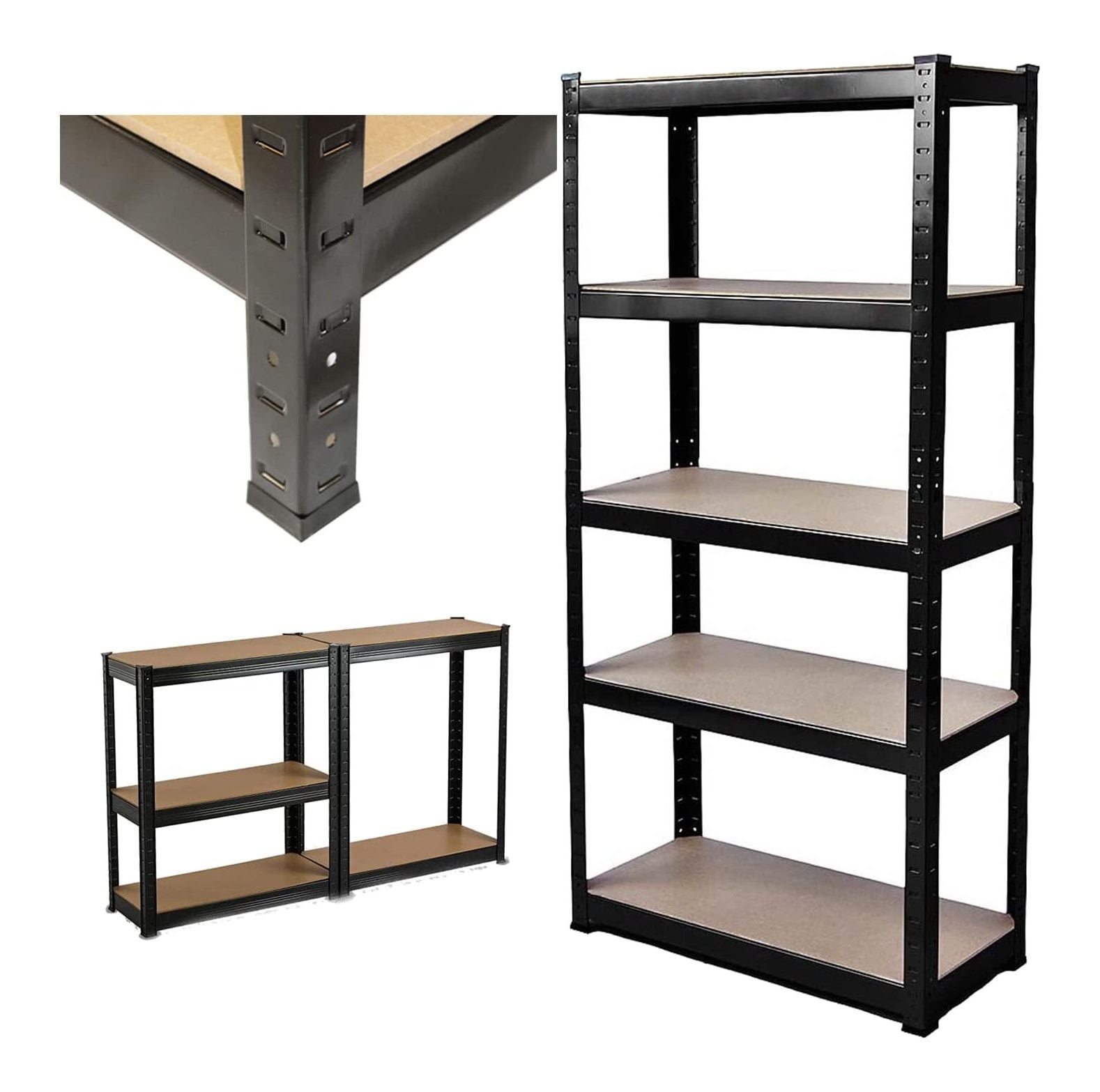 CintBllTer Garage Shelving Units Racking Shelving for Garage Easy to ...
