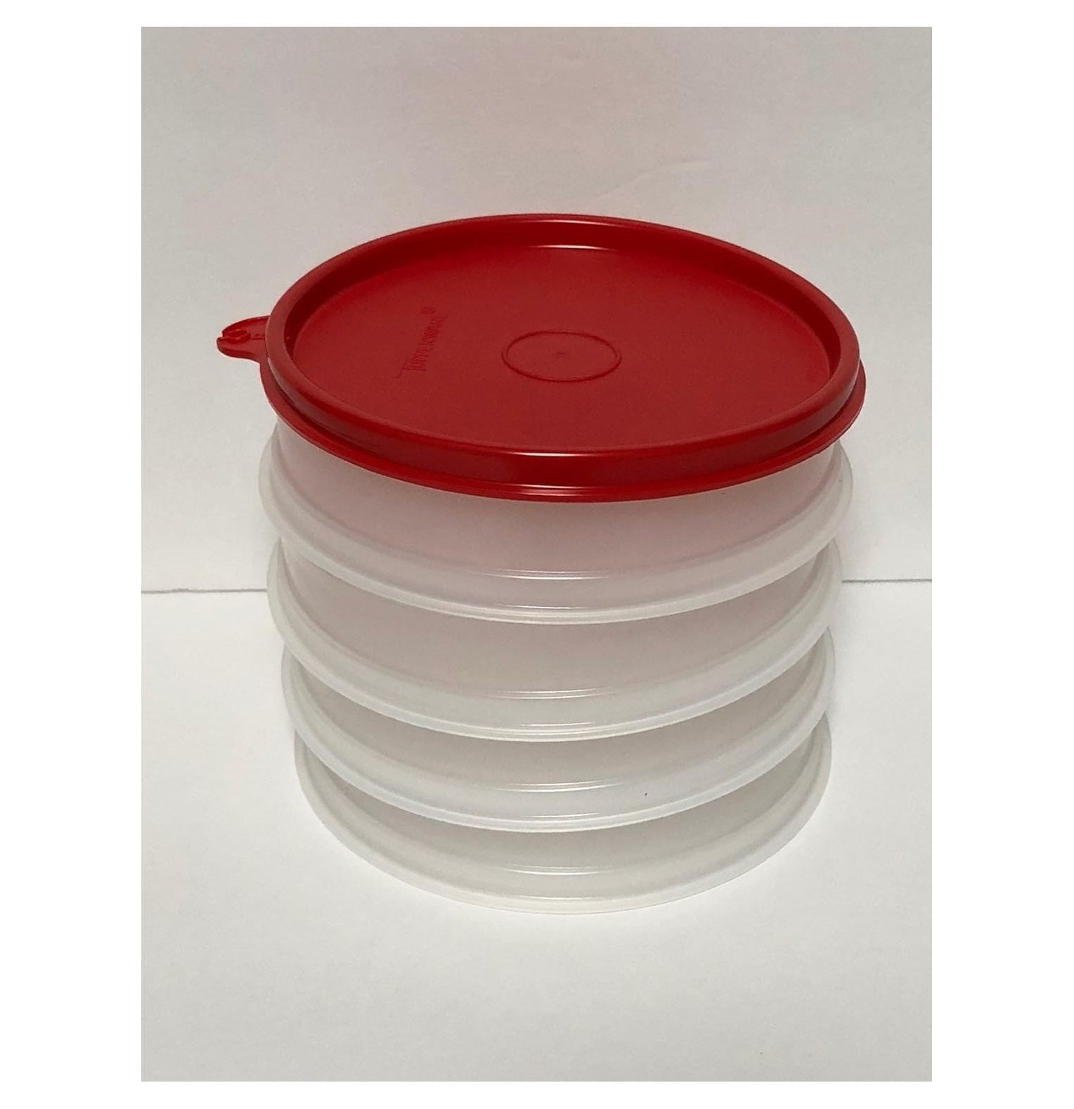 CintBllTer Extra Large Hamburger Patty Storage Freezer Set with 4 Red ...