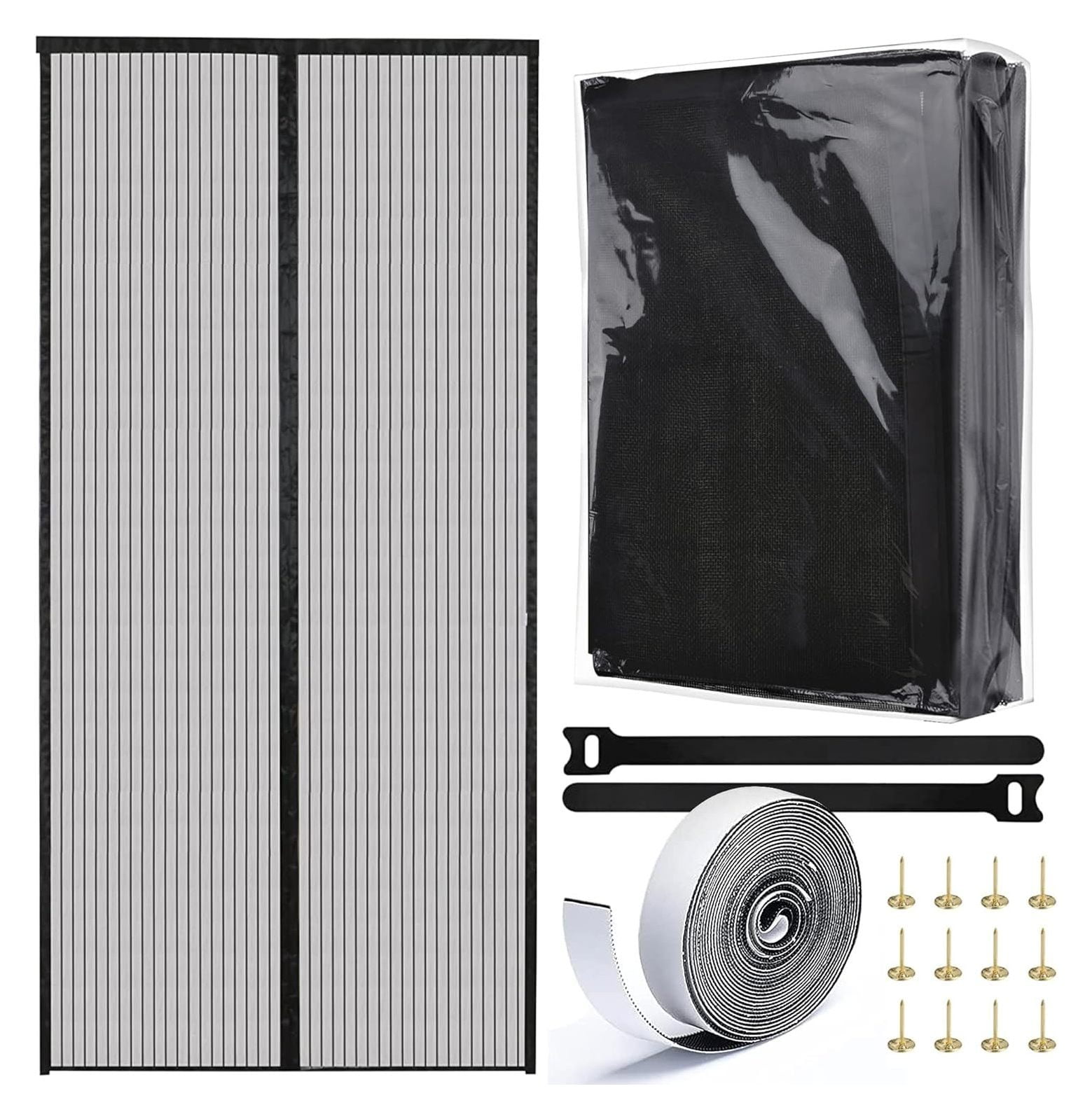 CintBllTer Magnetic Screen Door - Used as Doorway Curtains, Mosquito ...