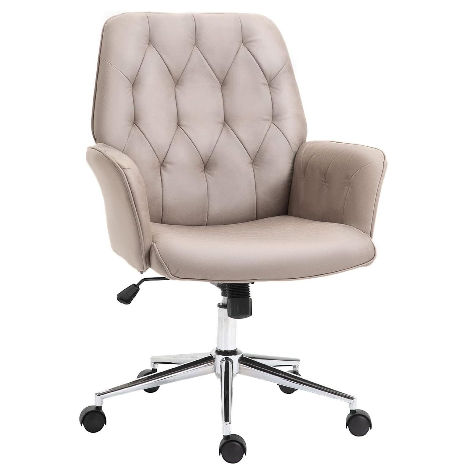 CintBllTer Microfiber Home Office Chair, Tufted Height Adjustable ...
