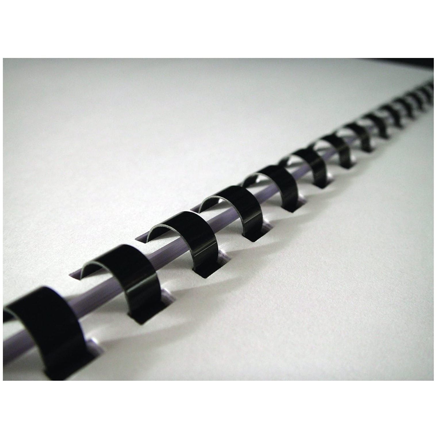 CintBllTer Plastic Comb Binding Spines, 1 Inch Diameter, Black, 200 ...