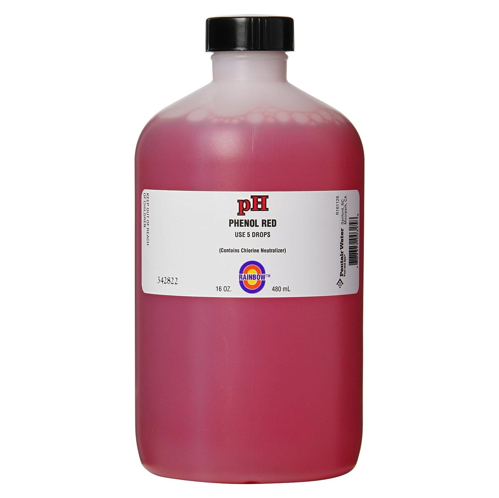 CintBllTer R161126 pH Phenol Red with Chlorine Neutralizer, 16-Ounce ...