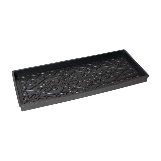 CintBllTer Rubber Boot Tray - 34 inch Decorative Boot Tray for Entryway ...