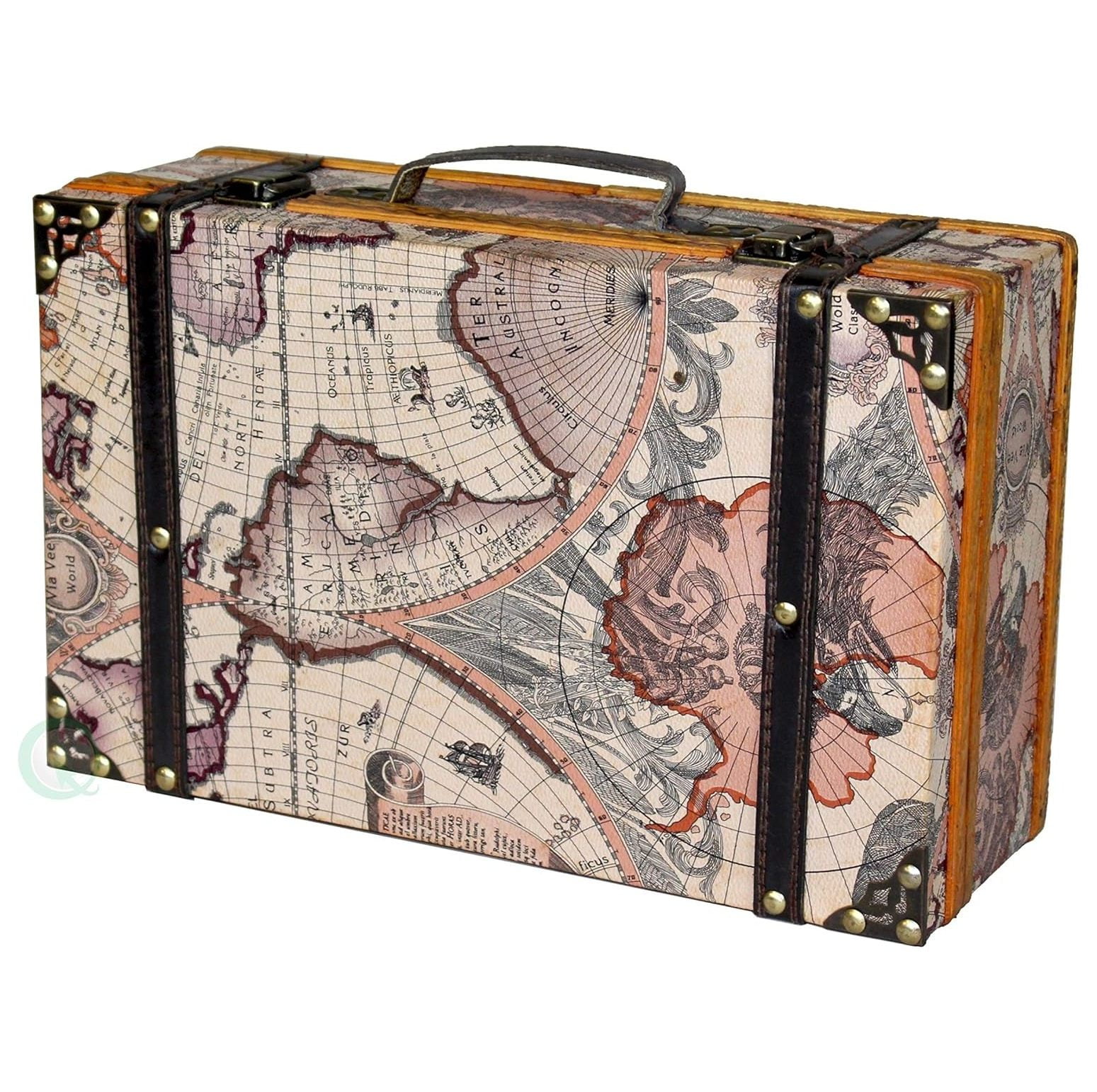 CintBllTer(TM) Map Suitcase/Decorative Box - Walmart.com