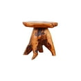 CintBllTer Tree Stump Side Table Natural Edge Cedar Real Wood End Table ...