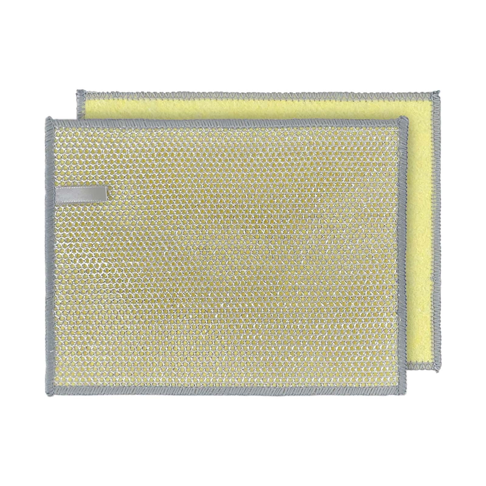 Cinvoph 10 Pack Scrub Dishcloth for Kitchen Double-Layer Non-Scratch ...