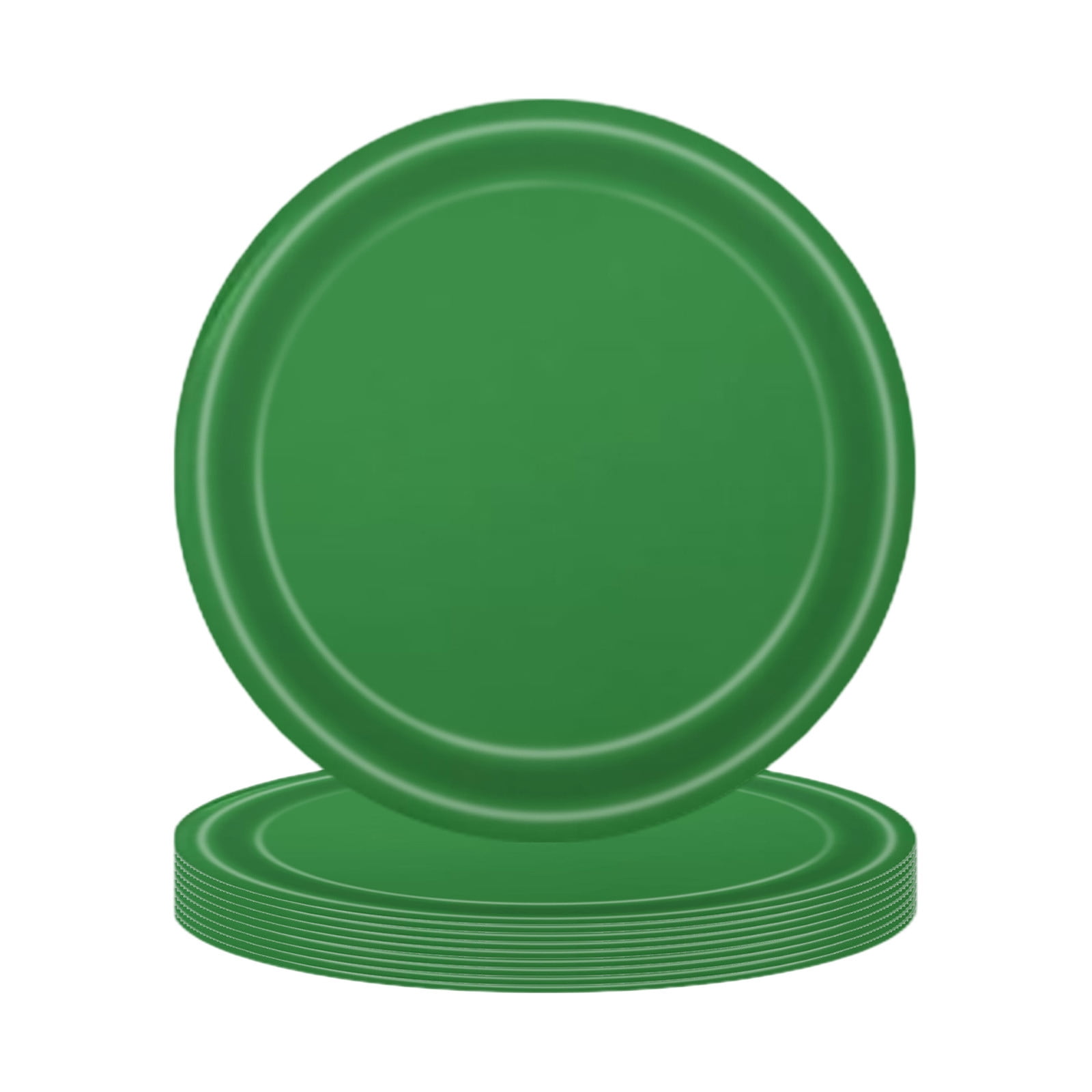 Cinvoph 10pcs Disposable Plates Solid Dinnerware - Plaid Rustic Dishes ...