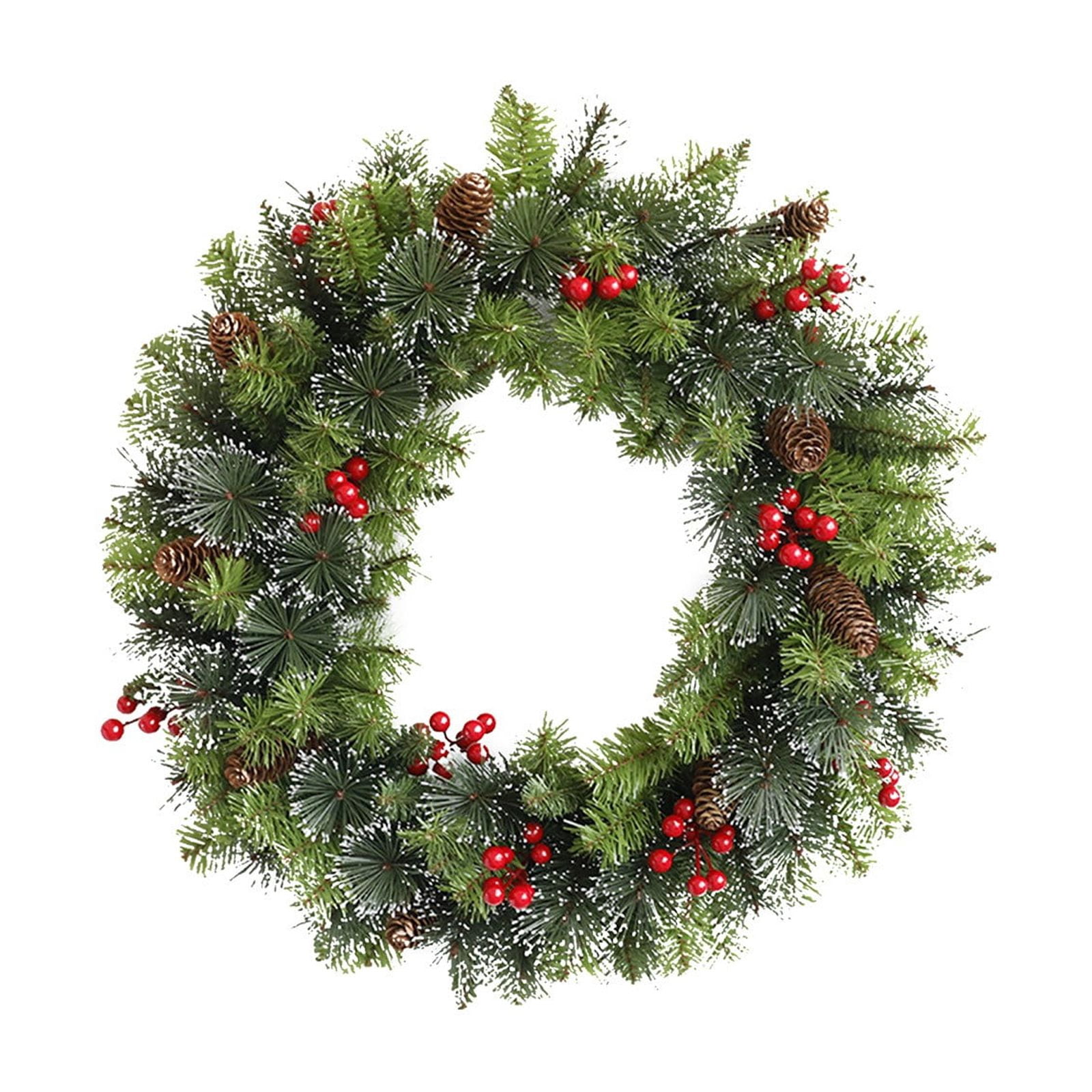 Cinvoph 15.8" Artificial Christmas Wreaths for Front Door Exquisite ...