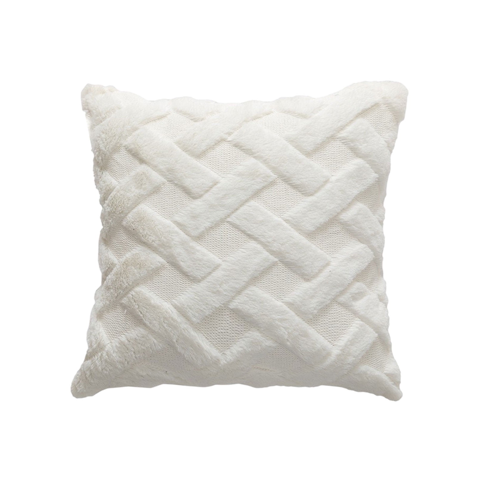 Cinvoph 16"x16" Solid Throw Pillow Covers Soft Velvet Decorative Boho ...