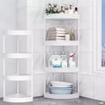 Cinvoph 4 Tier Bathroom Shelf Free-Standing Corner Detachable Shower ...