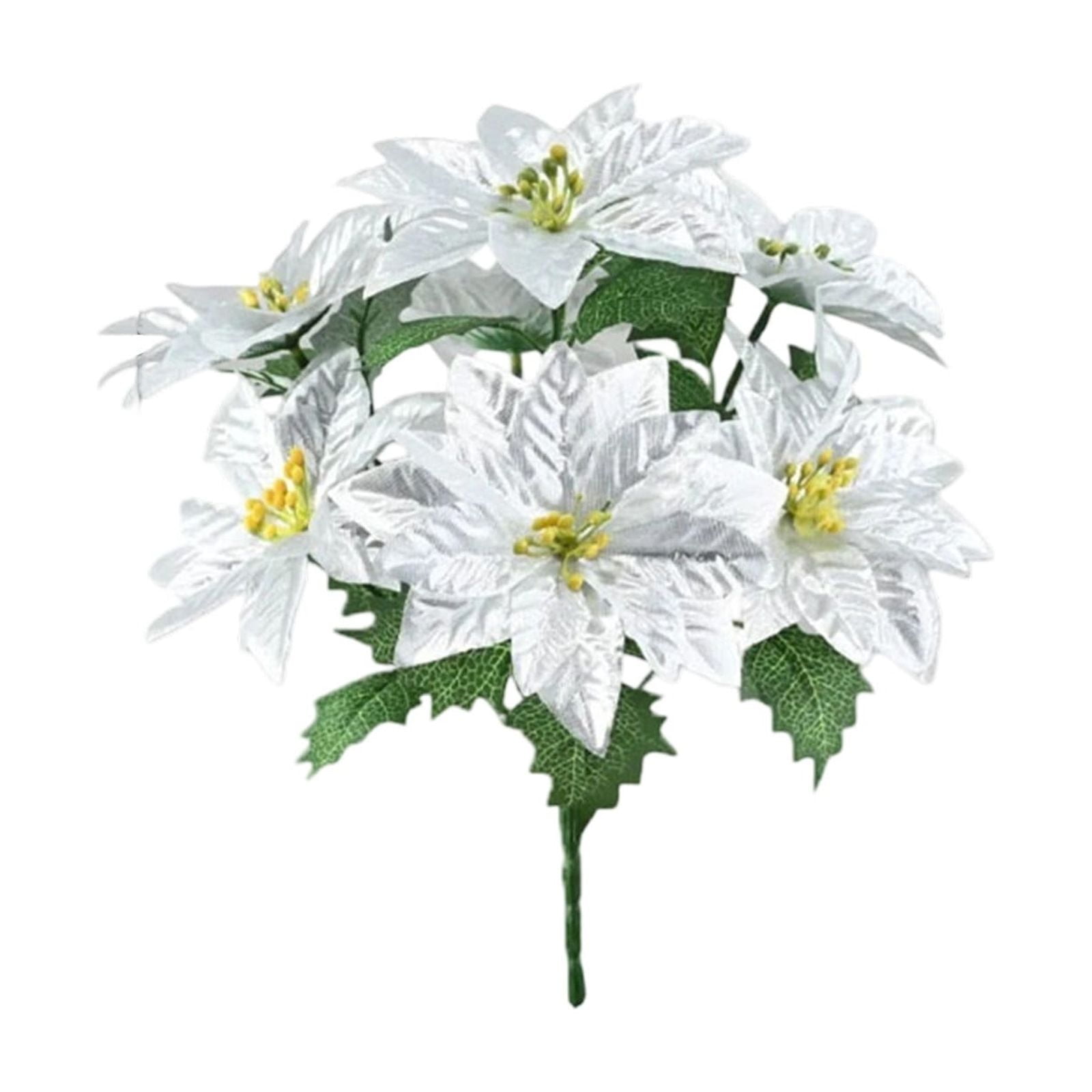 Cinvoph Artificial Flower 7 Heads Faux Bouquet Fake Silk Flowers for ...