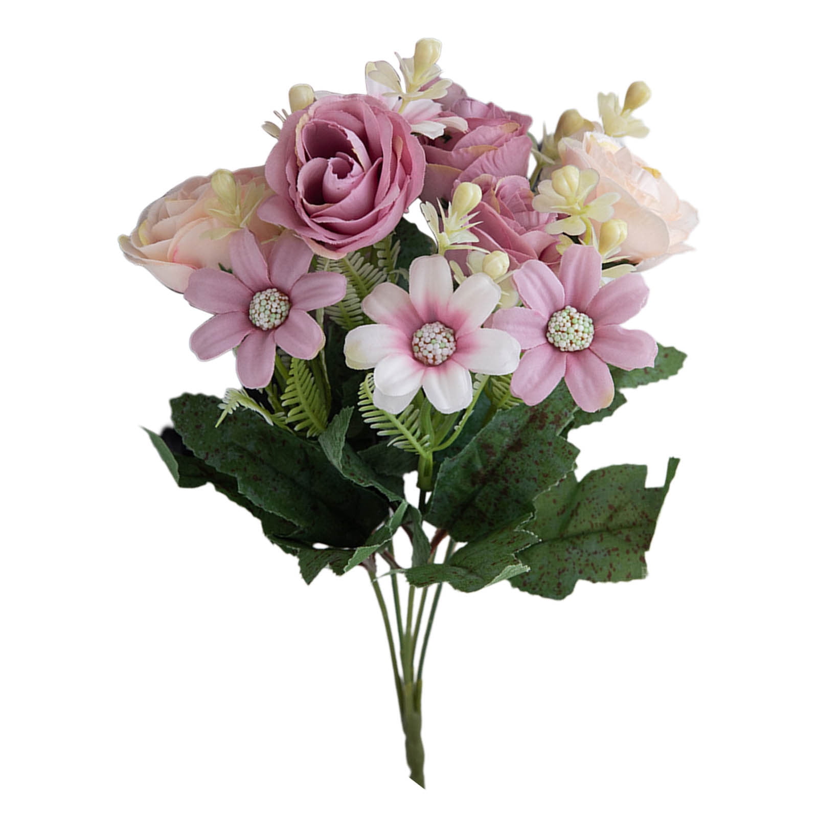 Cinvoph Artificial Flower Faux Silk Rose Flowers Fake Wedding Flowers ...