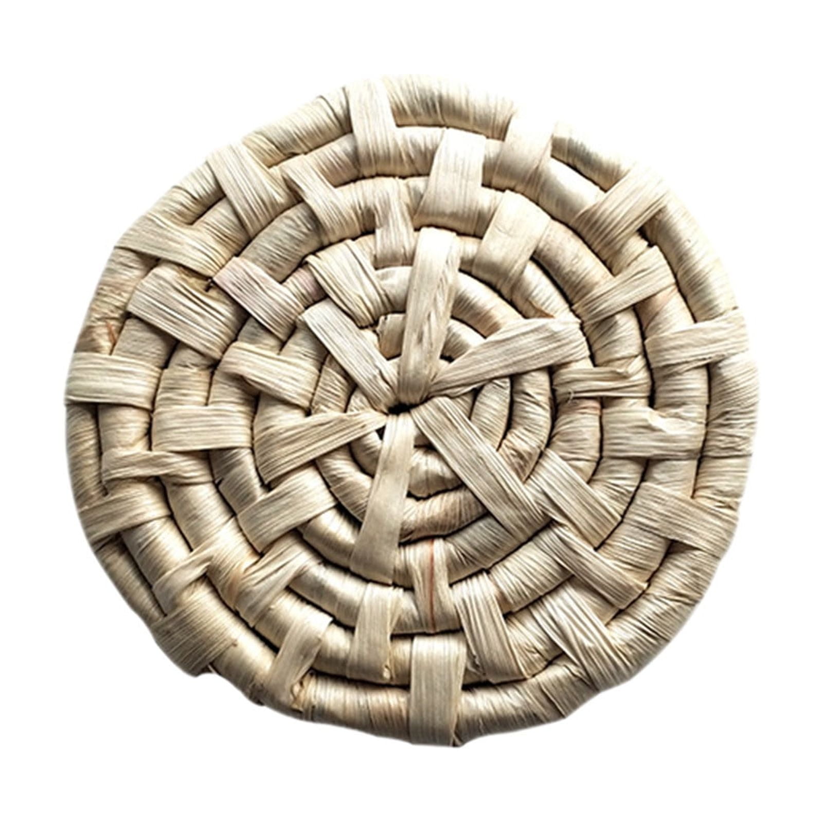 Cinvoph Beverage Coasters Rustic Natural Corn Husk Woven Heat ...