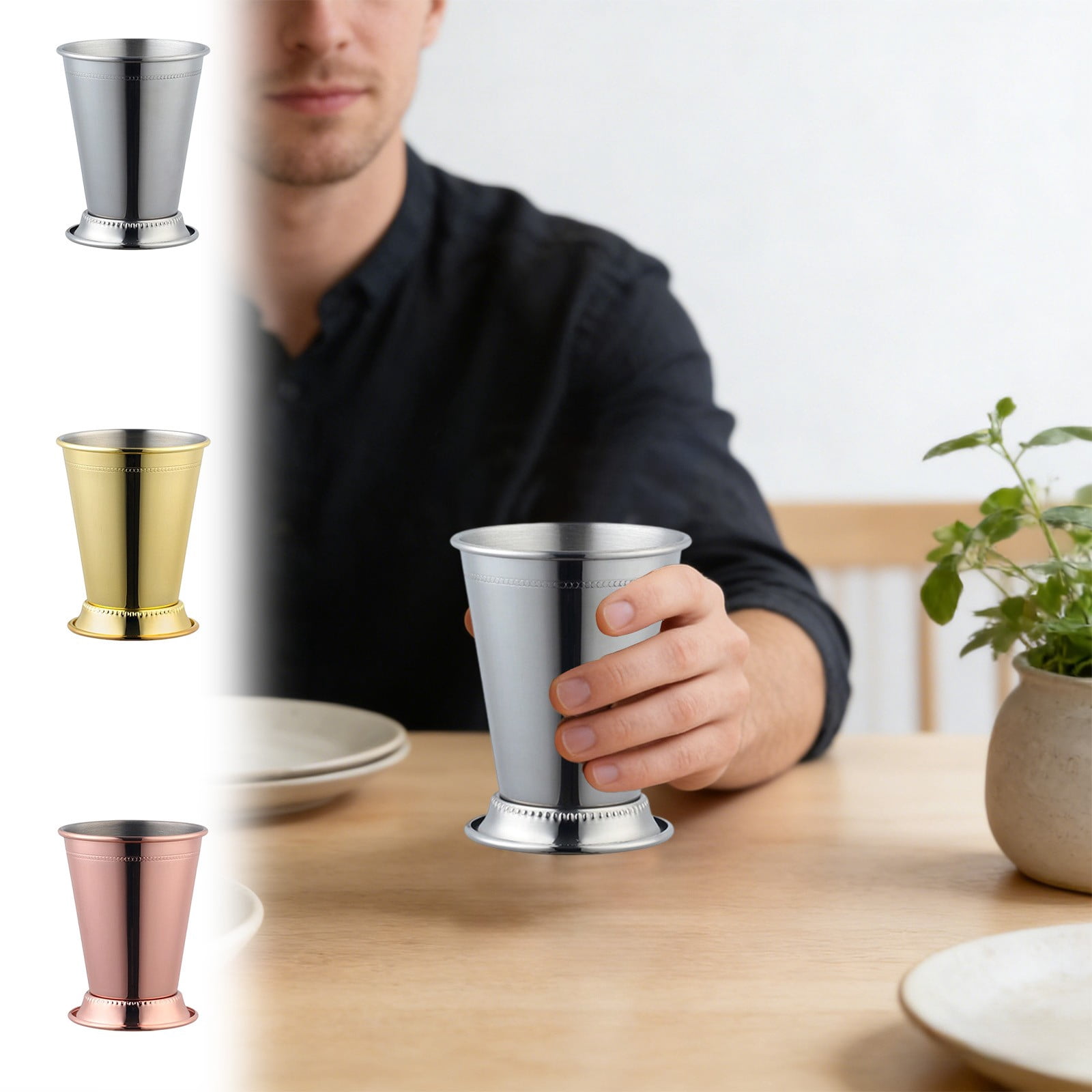 Cinvoph Cocktail Mixing Cup Multi Stainless Steel Bar Tools for ...