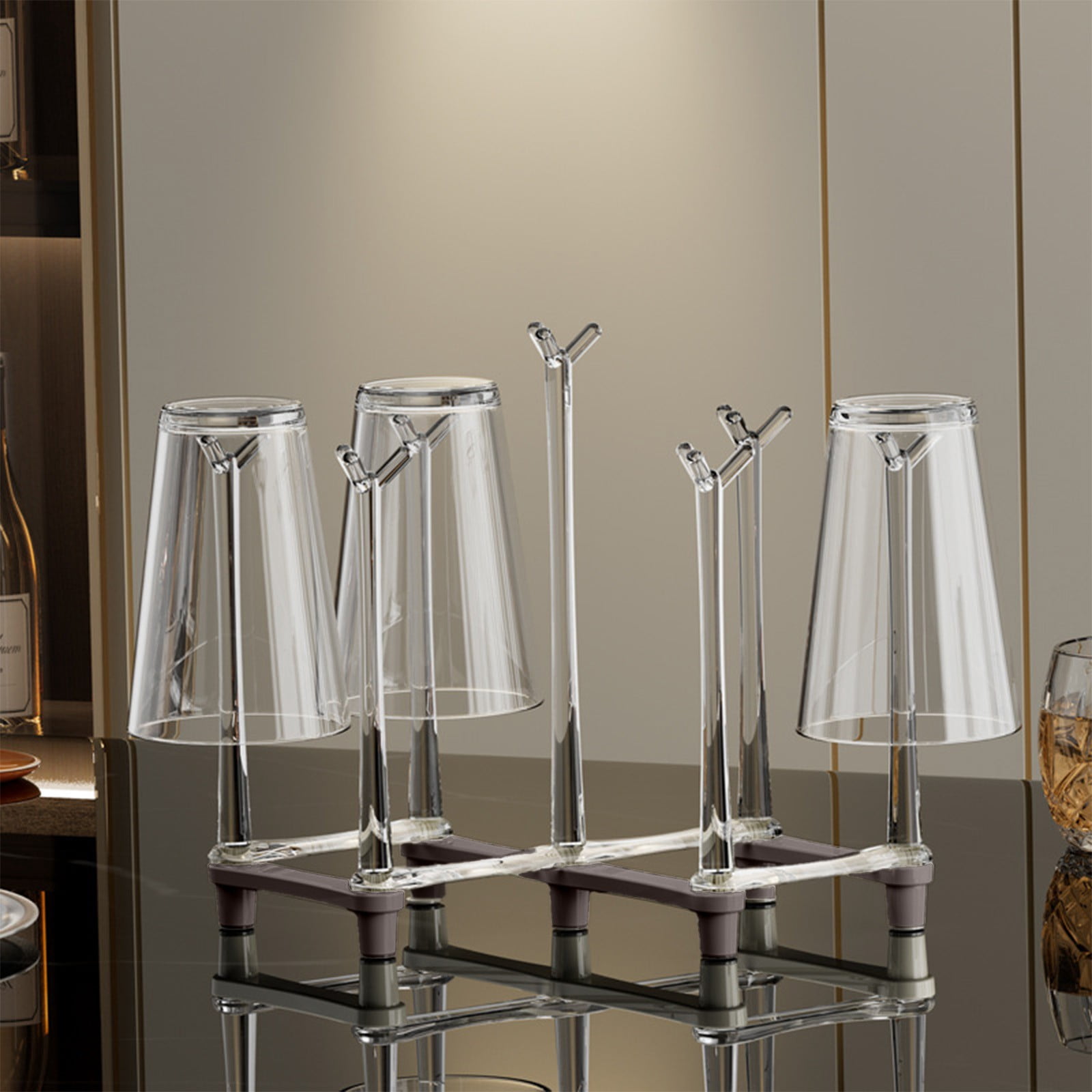 Cinvoph Cup Drying Rack Countertop Glass Cup Holder Inverted Stand ...