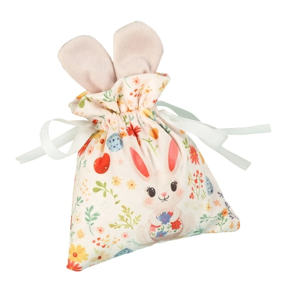 Cinvoph Easter Drawstring Candy Bags Decorative Bunny Ear Gift Bag ...