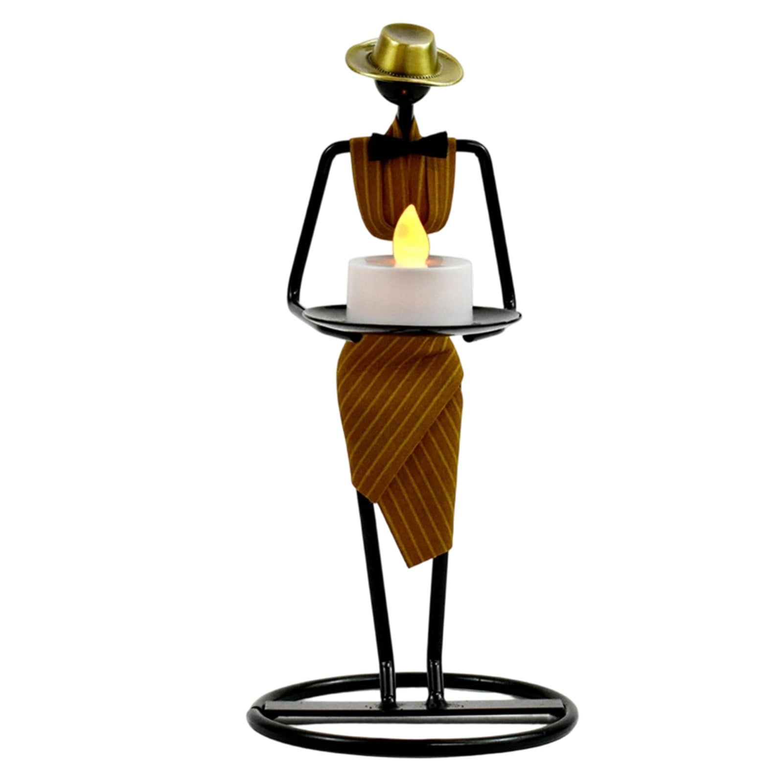 Cinvoph Iron Waiter Candle Holder Valentine's Day Home Table decor with ...