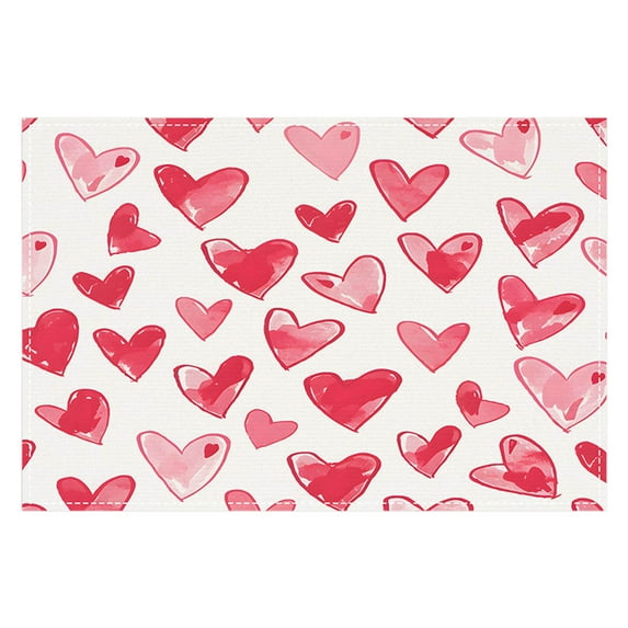Cinvoph Valentine's Day Placemats Seasonal Anniversary Holiday ...