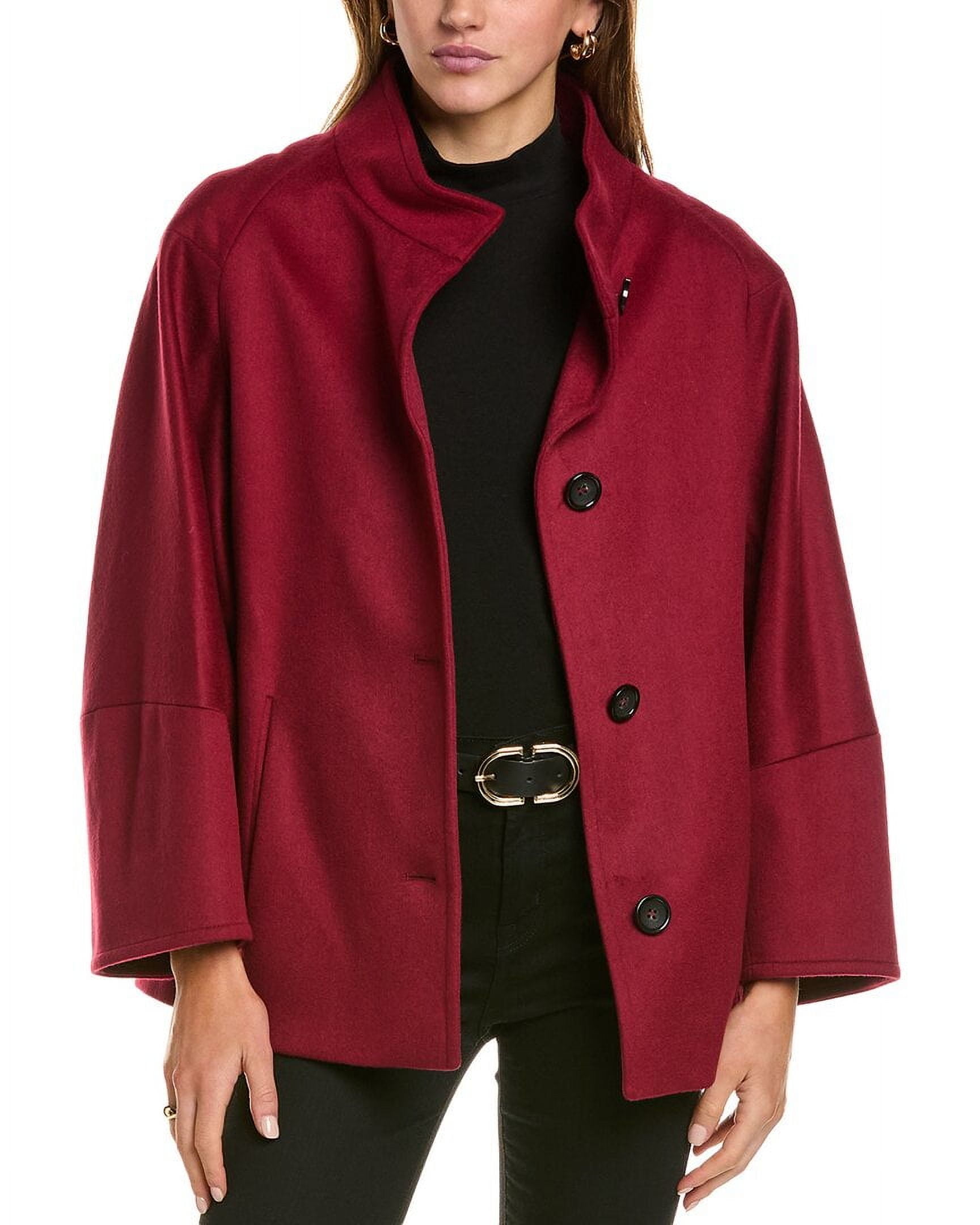 Cinzia Rocca Icons womens Short Wool-Blend Coat, 8, Red - Walmart.com