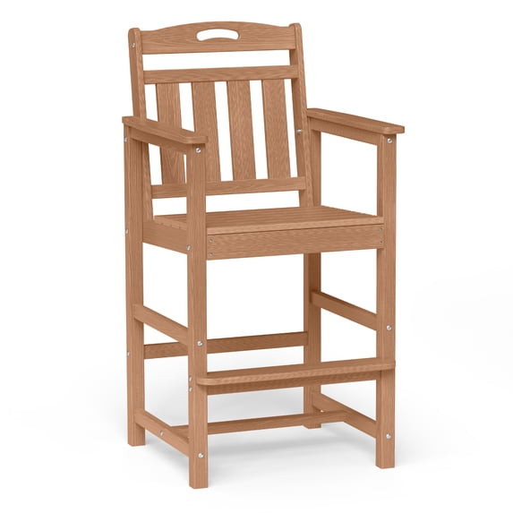 Ciokea High Adirondack Bar Chair, Outdoor Bar Stool for Balcony ...