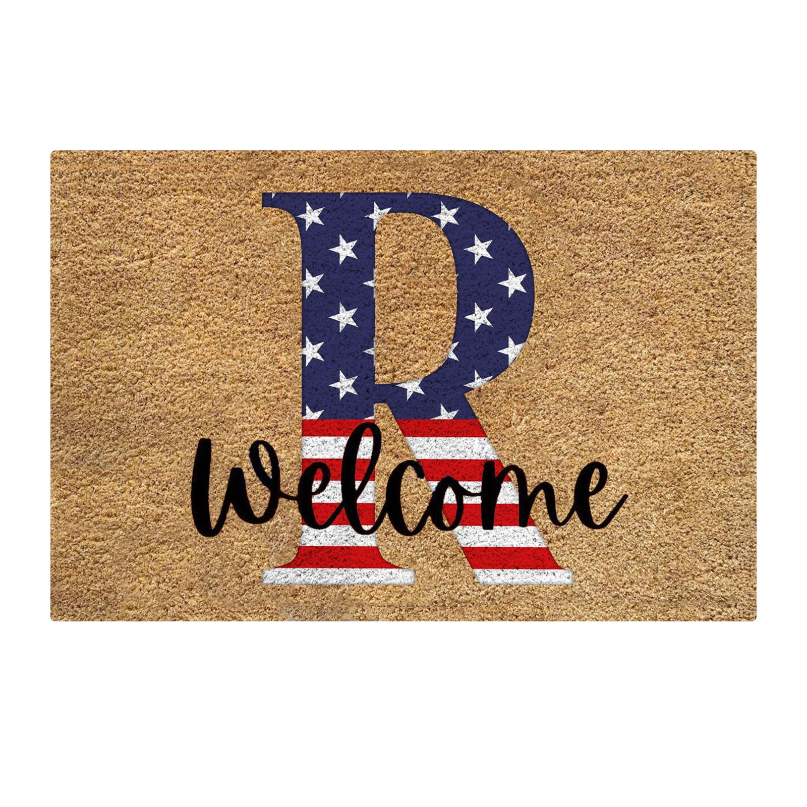 A-Z Monogram Doormat 40X60Cm - Personalized Entry Rug for Independence ...