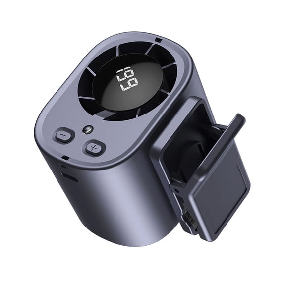 Ciozy Car Clip on Air Conditioner Fan with LED Display 360° Rotation ...