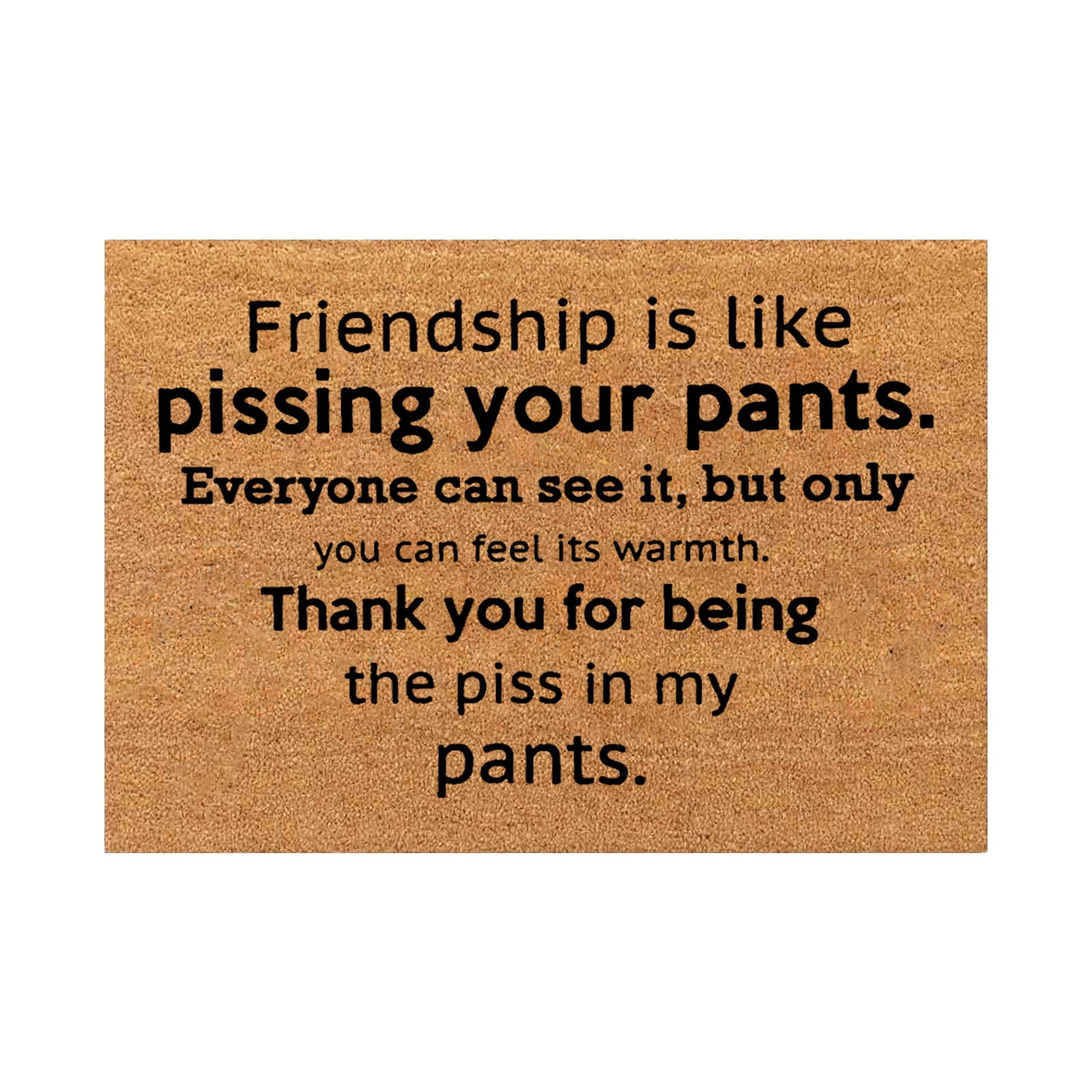 Ciozy "Friends Forever" Entryway Rug, Durable Indoor/Outdoor Mat with ...