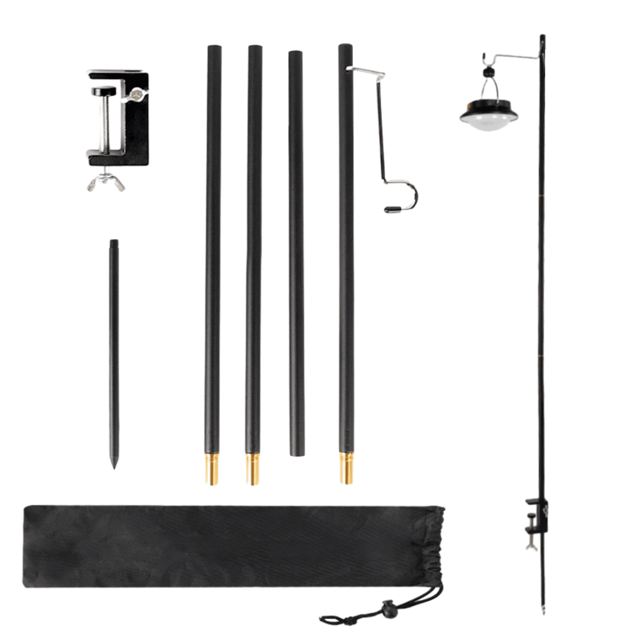 Cipaher Camping Lanterbs Stand Folding Lamp Stand Portable Hanging ...