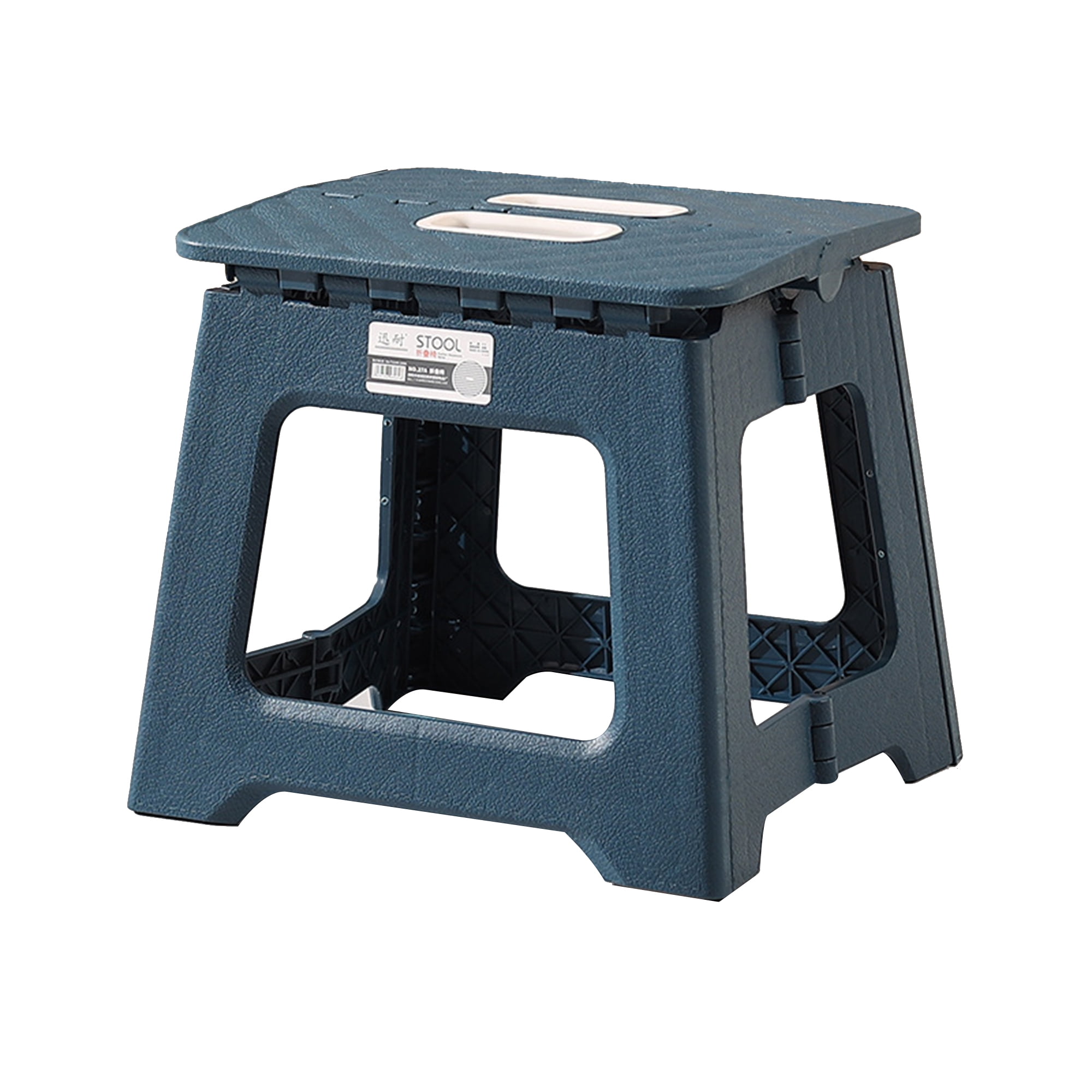 Cipaher Folding Step Stool Plastic Foldable Step Stool, Blue - Walmart.com