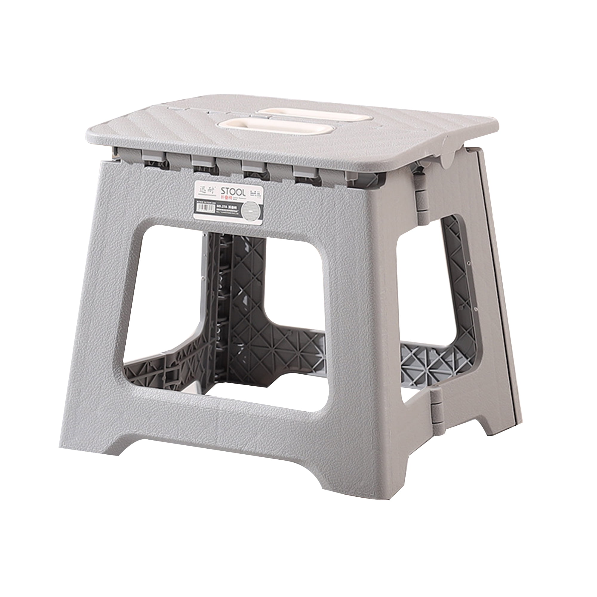 Cipaher Folding Step Stool Plastic Foldable Step Stool, Gray - Walmart.com