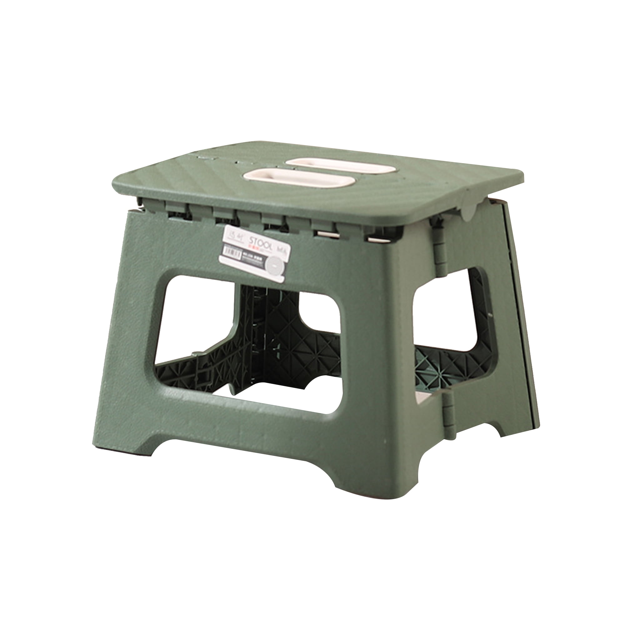 Cipaher Folding Step Stool Plastic Foldable Step Stool, Green - Walmart.com