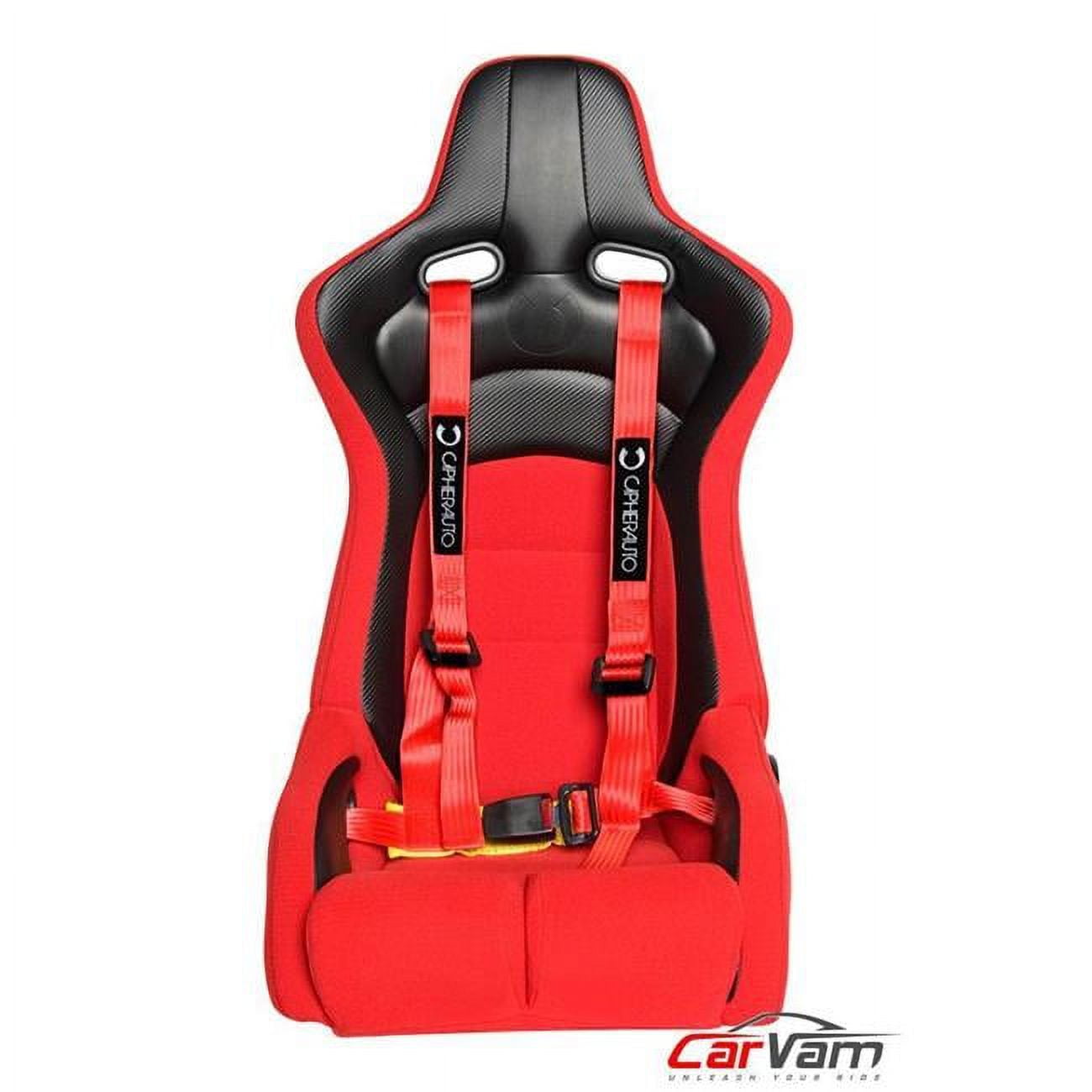 Cipher Auto 4 Point Camlock Quick Release Racing Harness Set - Red ...