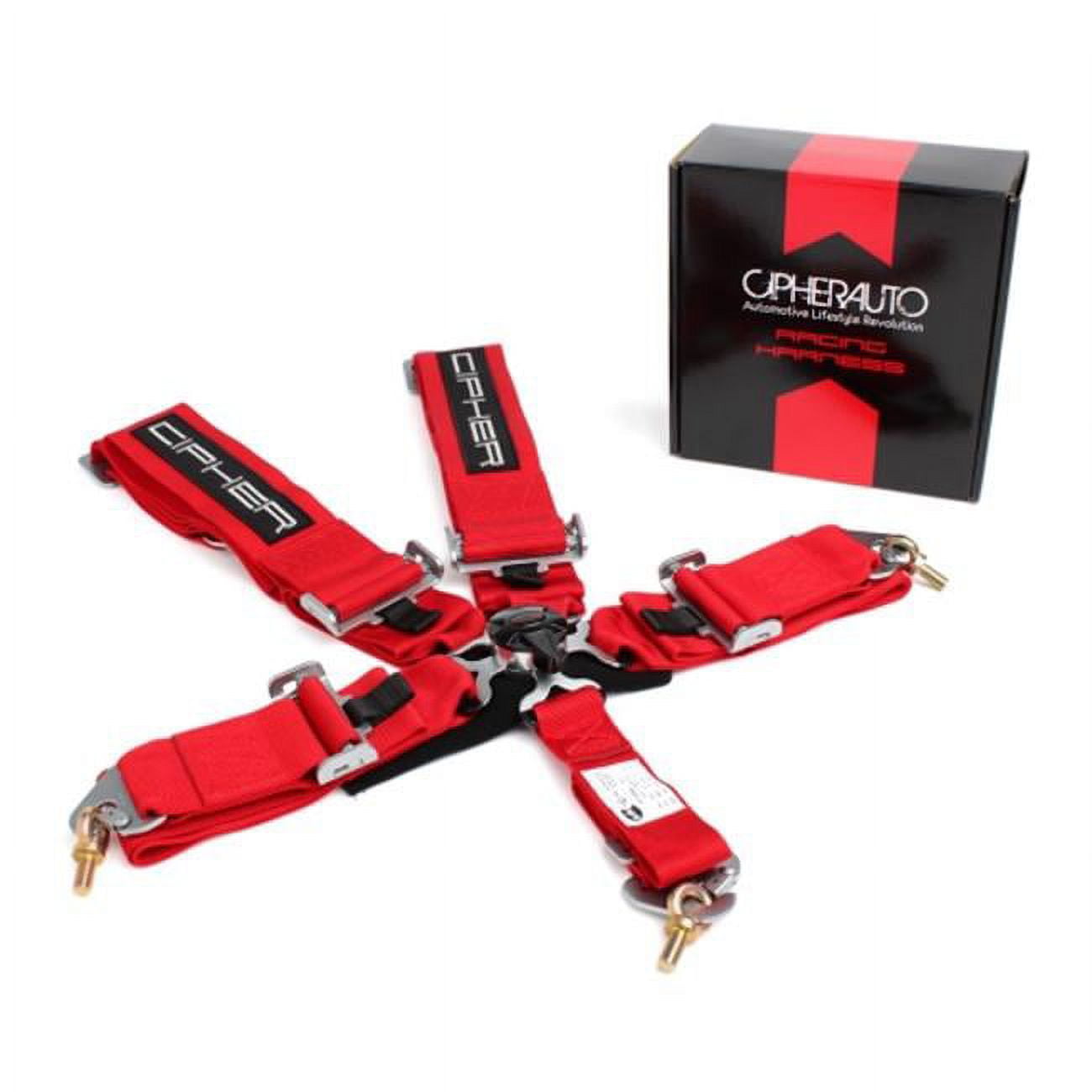 Cipher Auto CPA4005RD Cipher Racing Red 5 Point Quick Release Racing ...