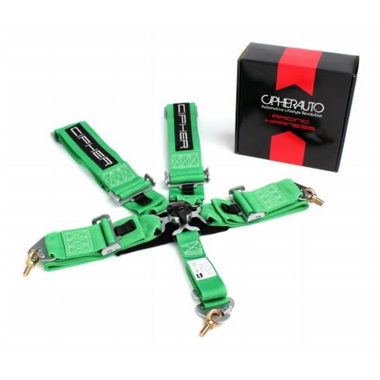 Cipher Auto Cipher Racing Green 5 Point Quick Release Racing Harness ...