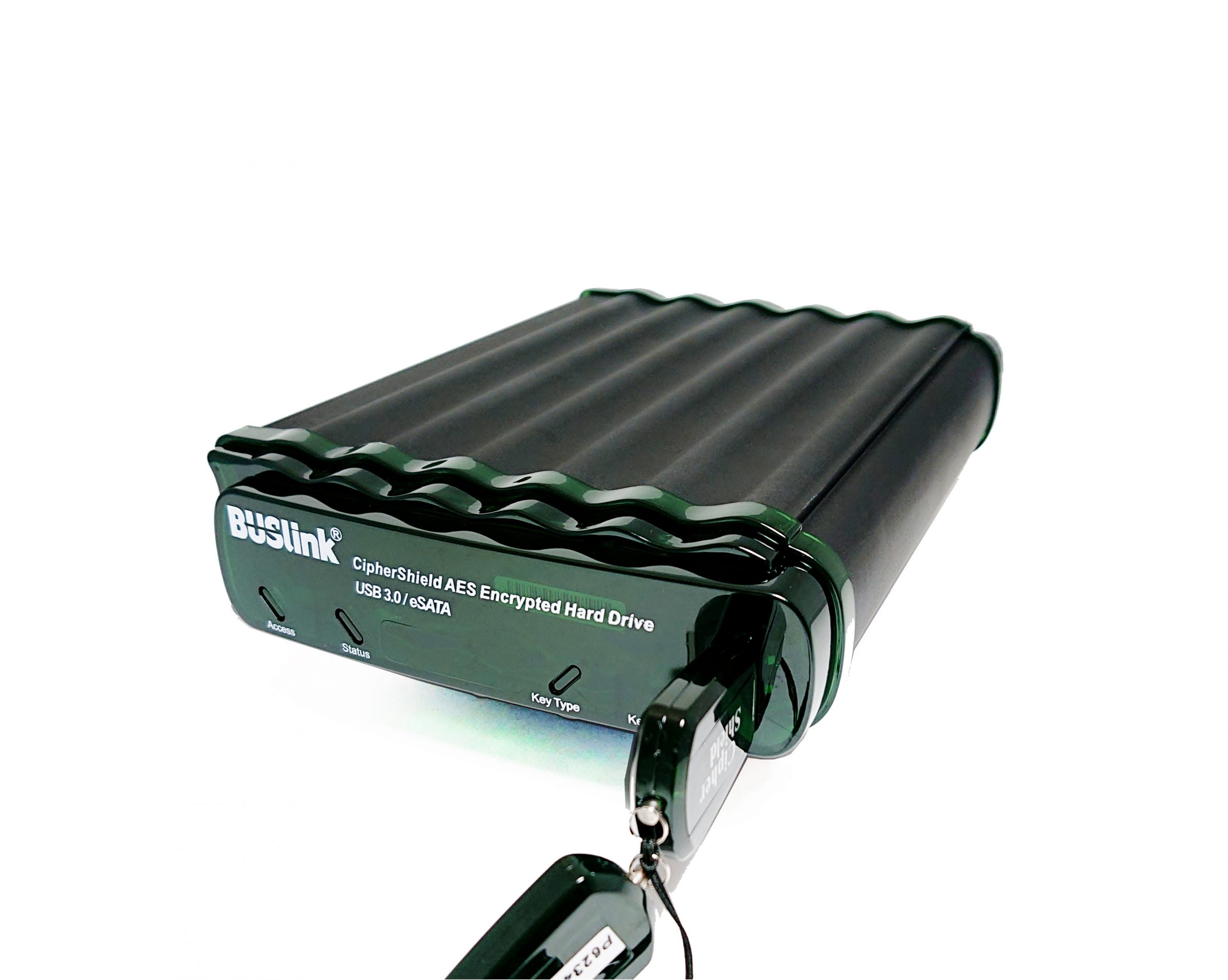 CipherShield 256-bit AES USB-C/eSATA FIPS 140-2 Level 2 HIPAA USB 3.2 ...