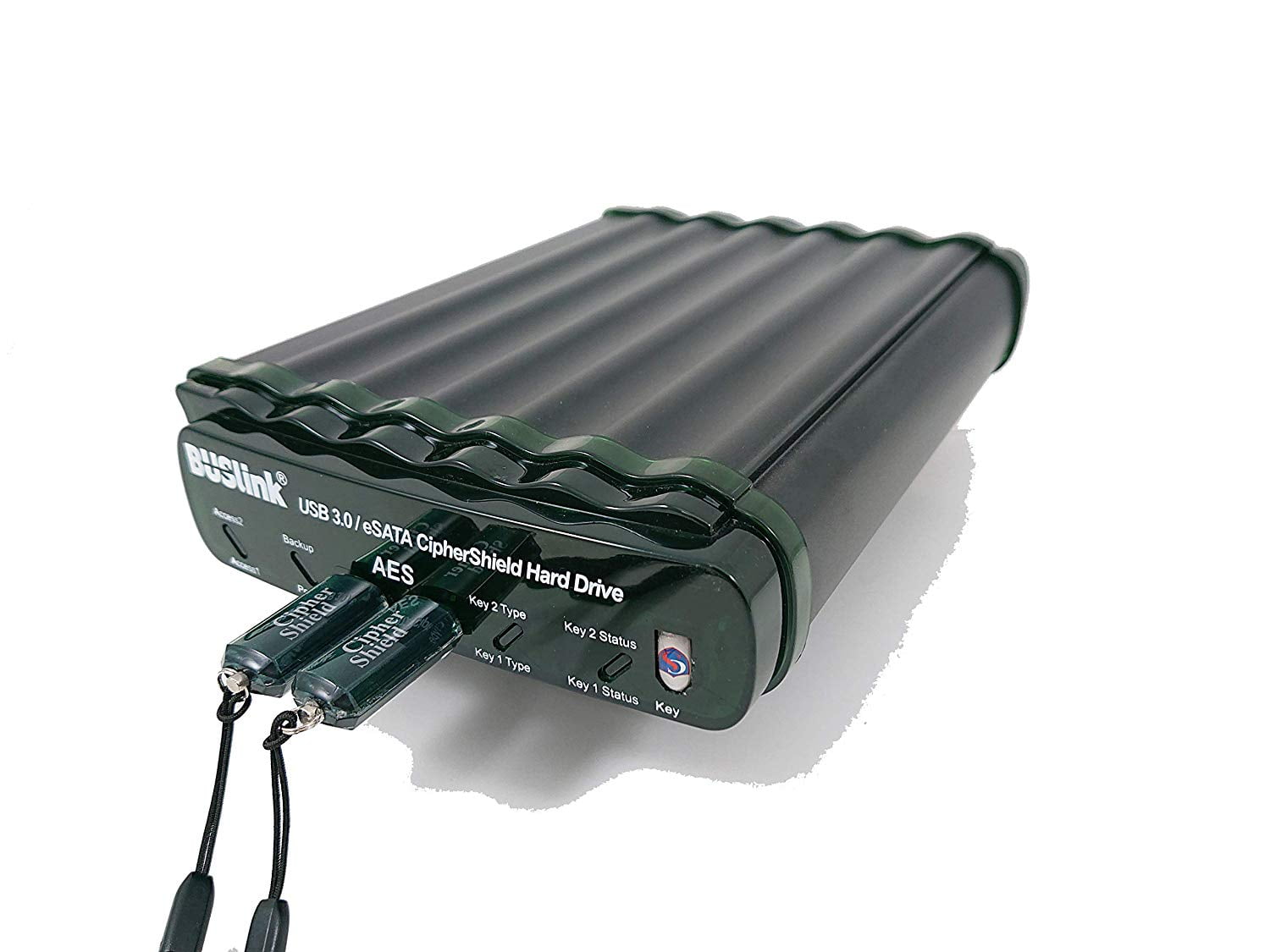 CipherShield Dual Keys FIPS 140-2 Level 2 HIPAA 256-bit AES USB 3.0 ...